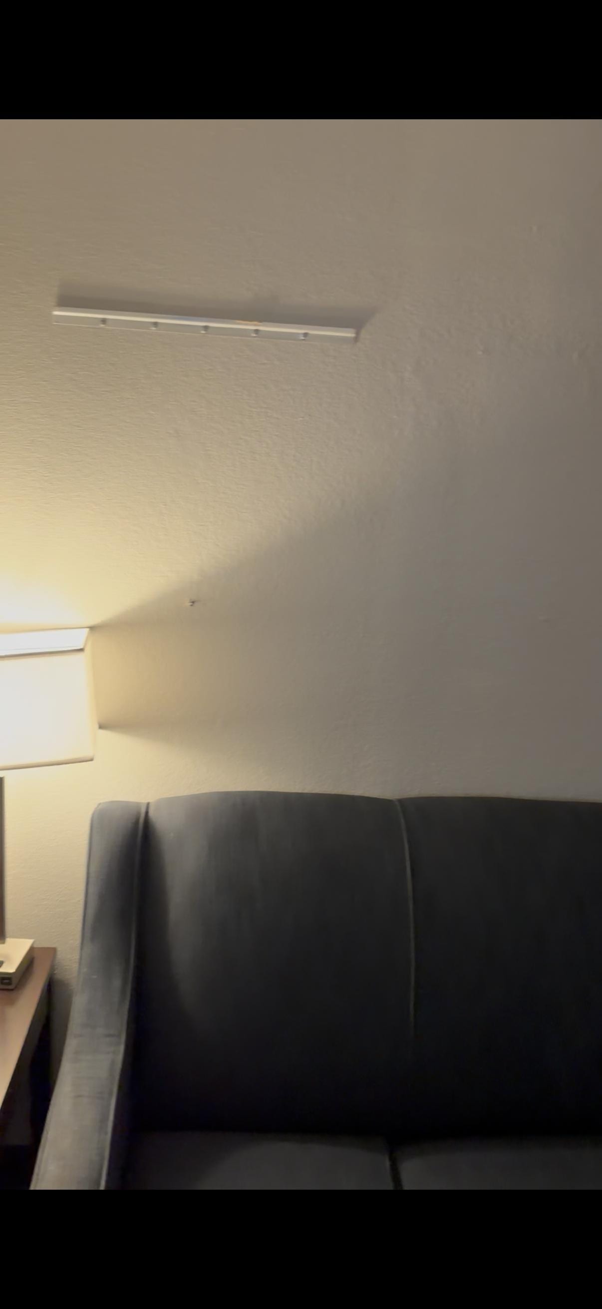 No painting over sofa