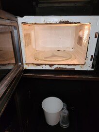 Rusty unsafe Microwave