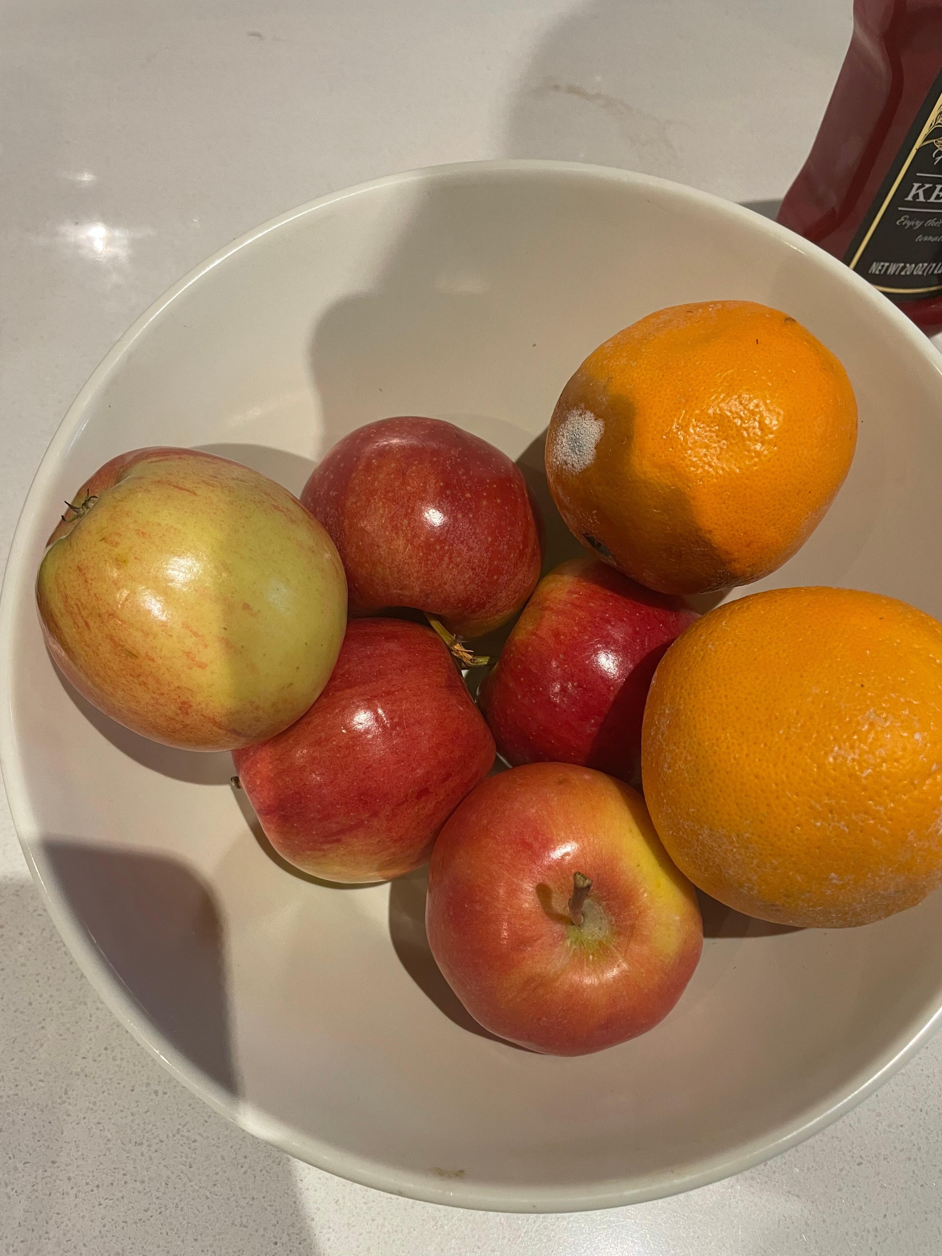 I did not trust the food as the fruit looked old and had mold.