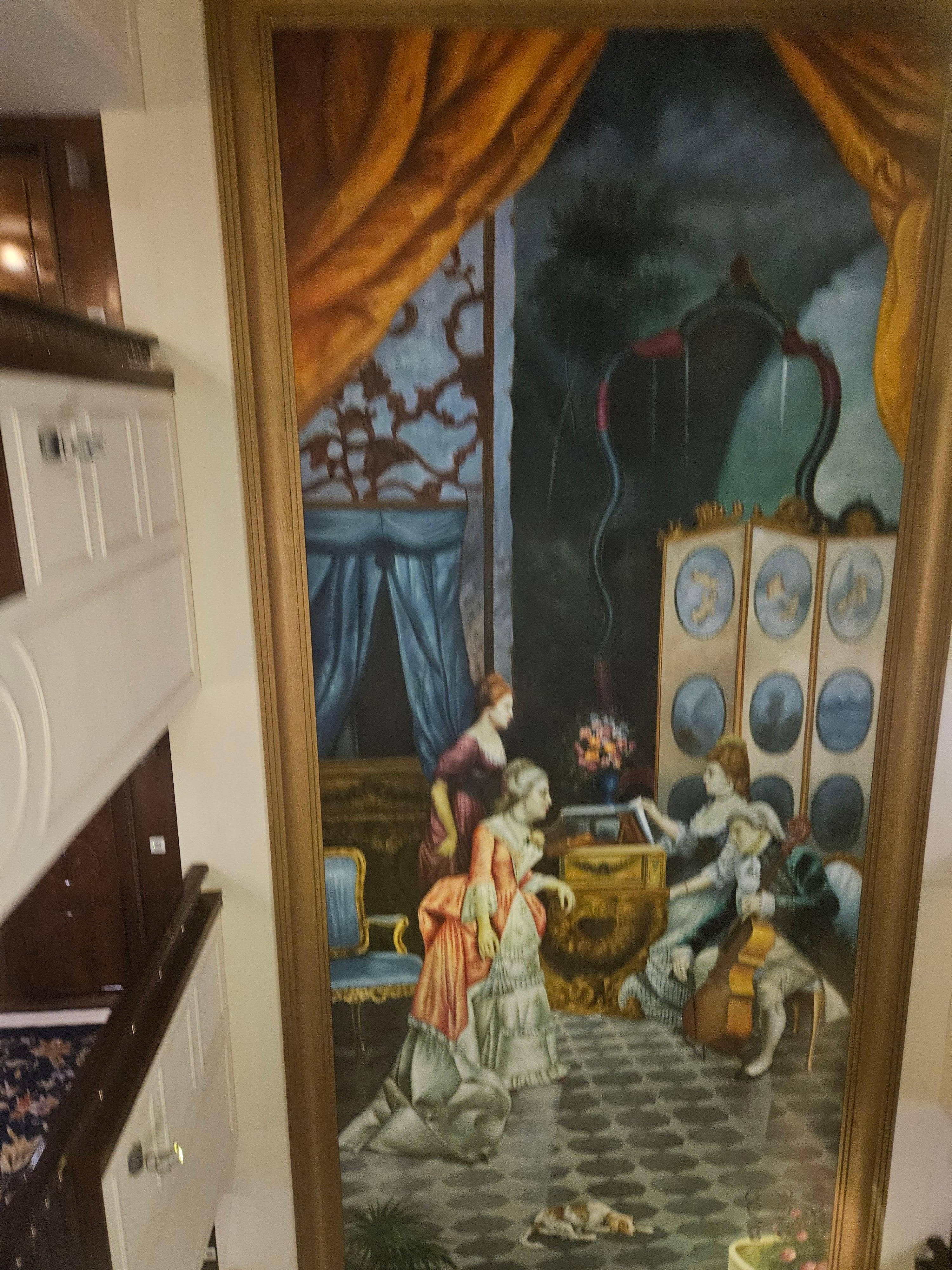 View from the elevator 