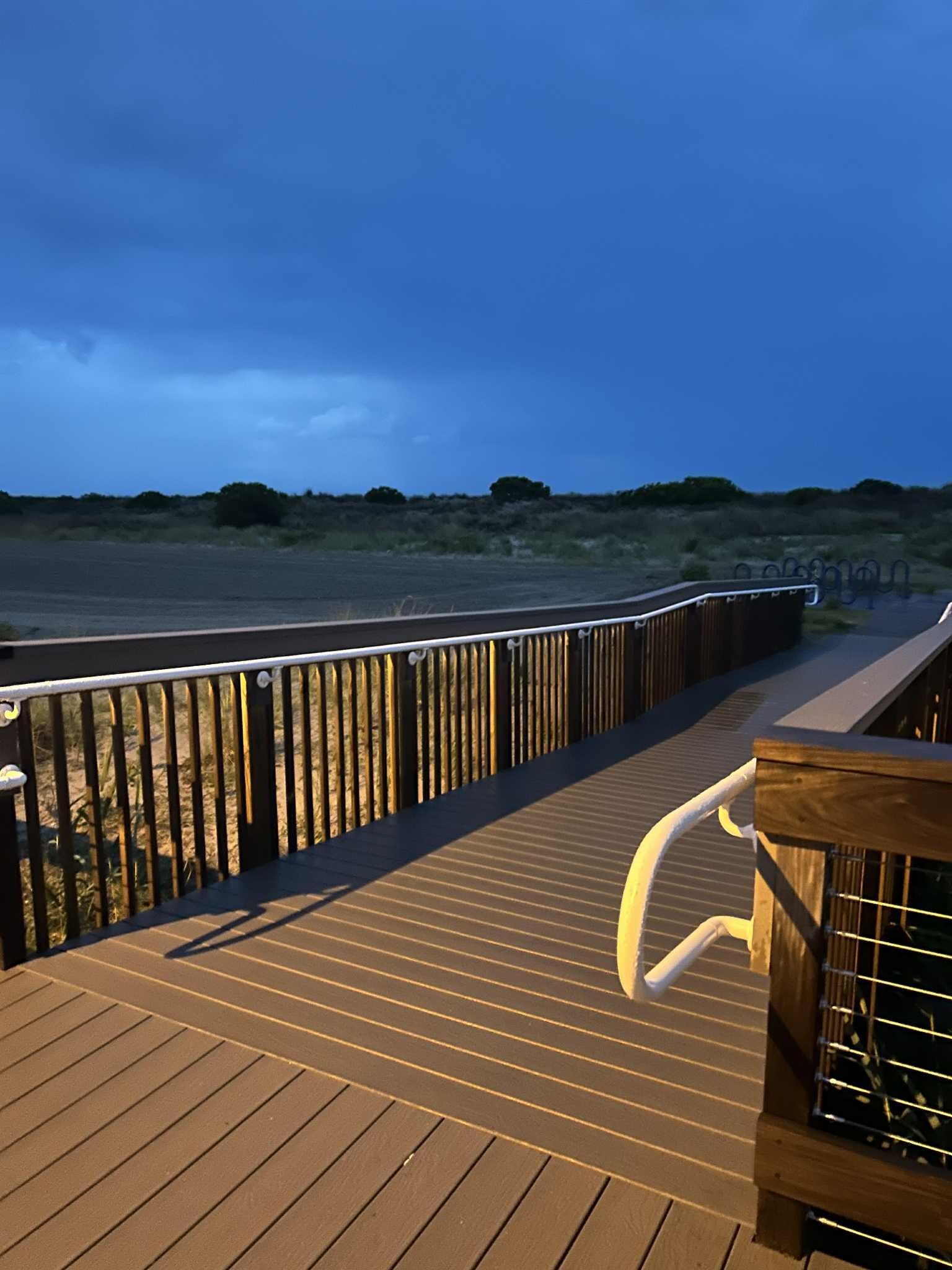 Storm on the beach...just steps away...