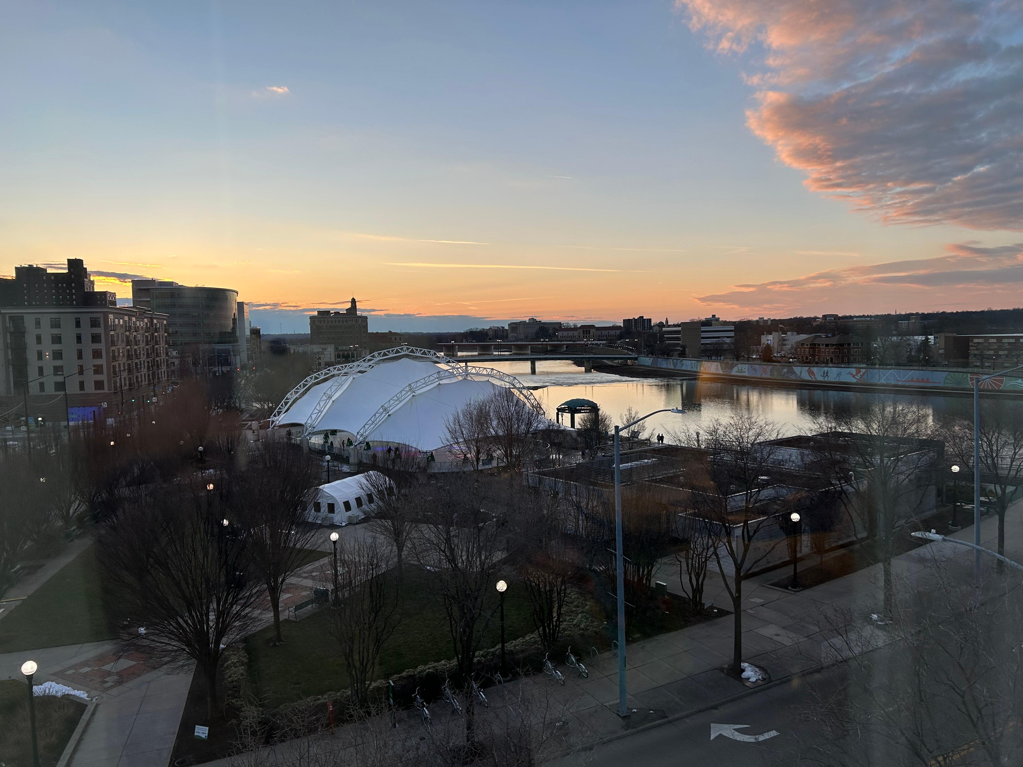 View from our room.
