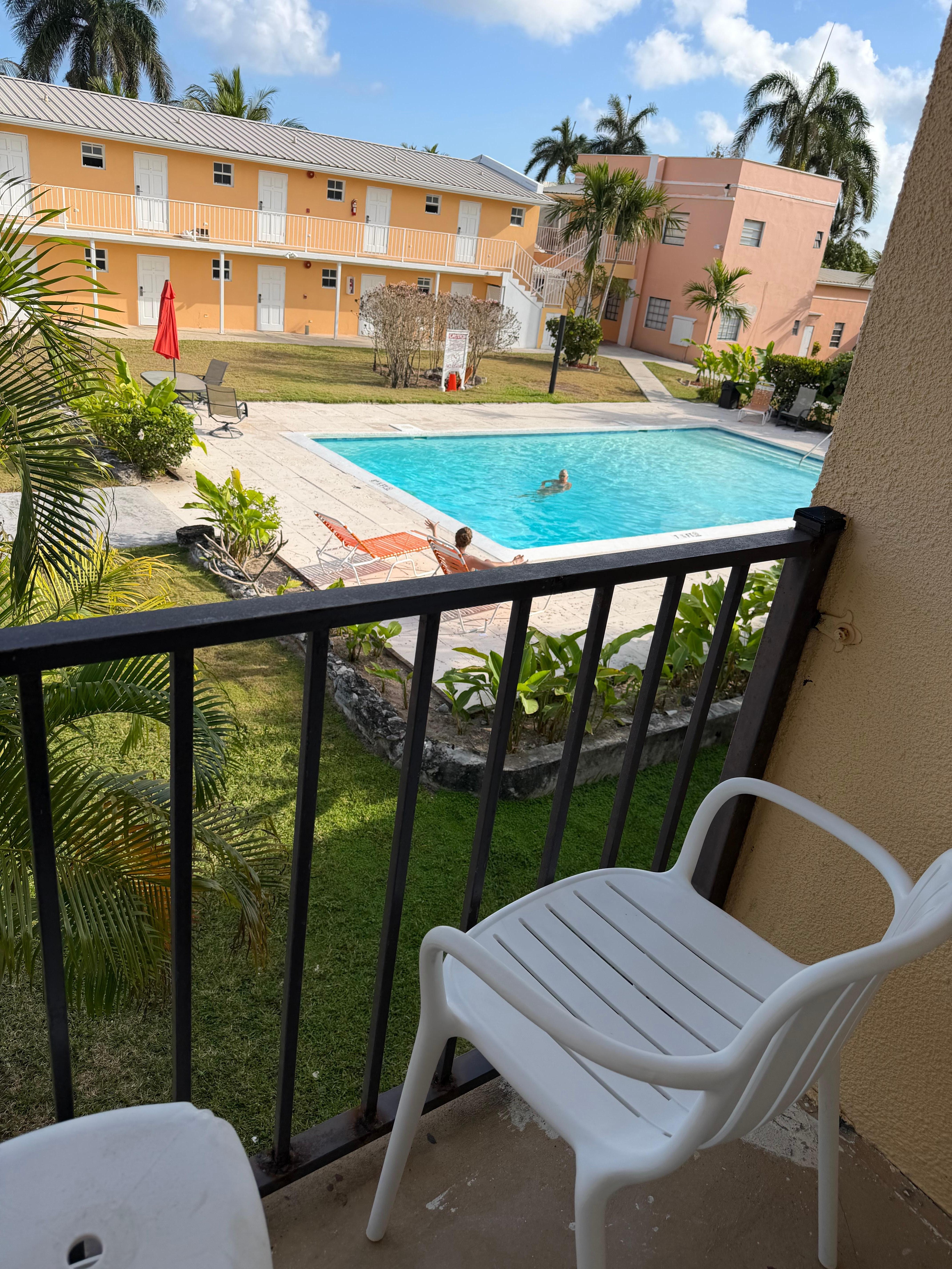 View crom our room.  Pool was in great shape.