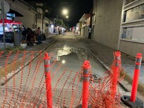 The street is under construction. There is no parking.