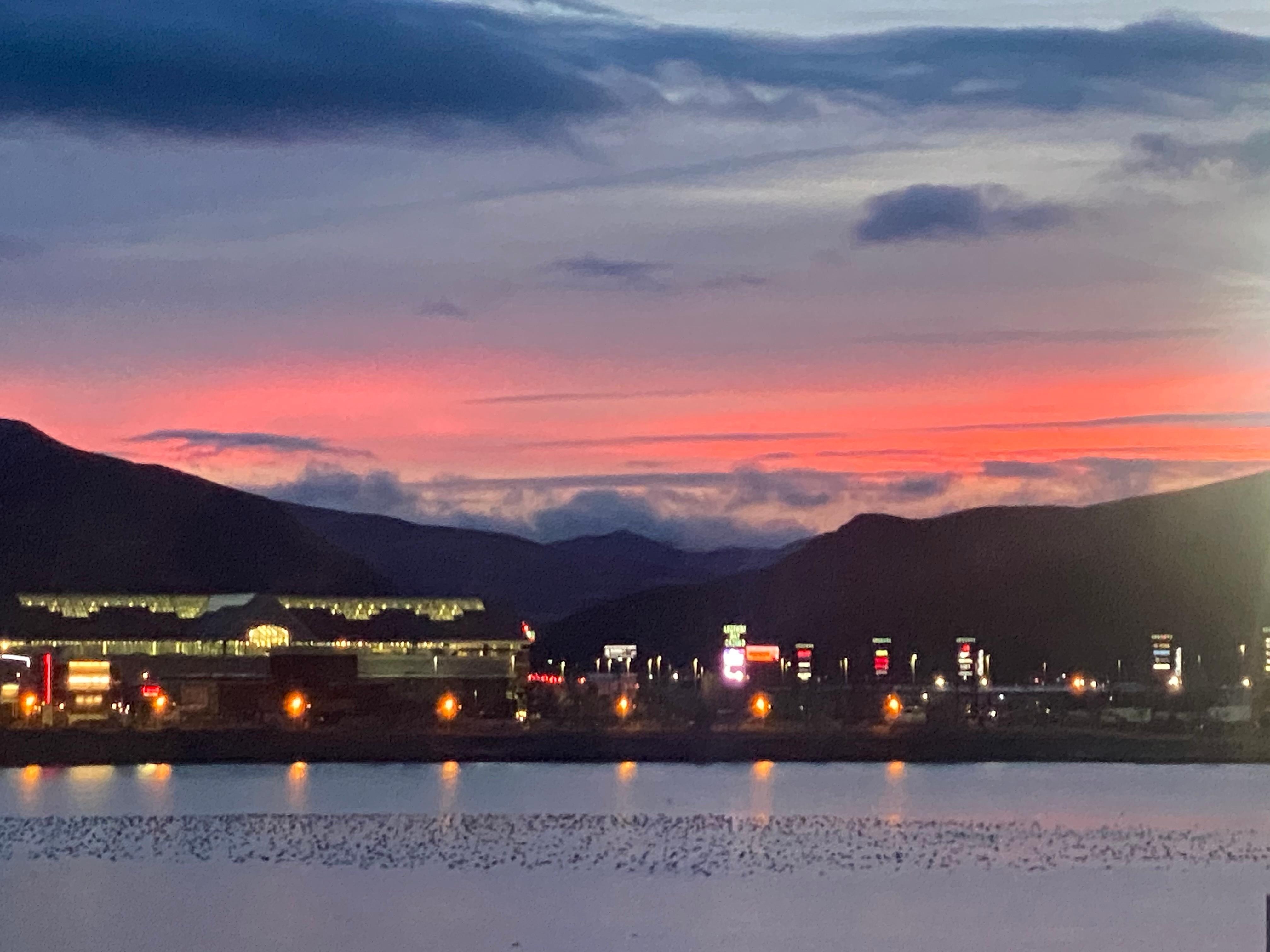 Sunrise from my marina facing room!