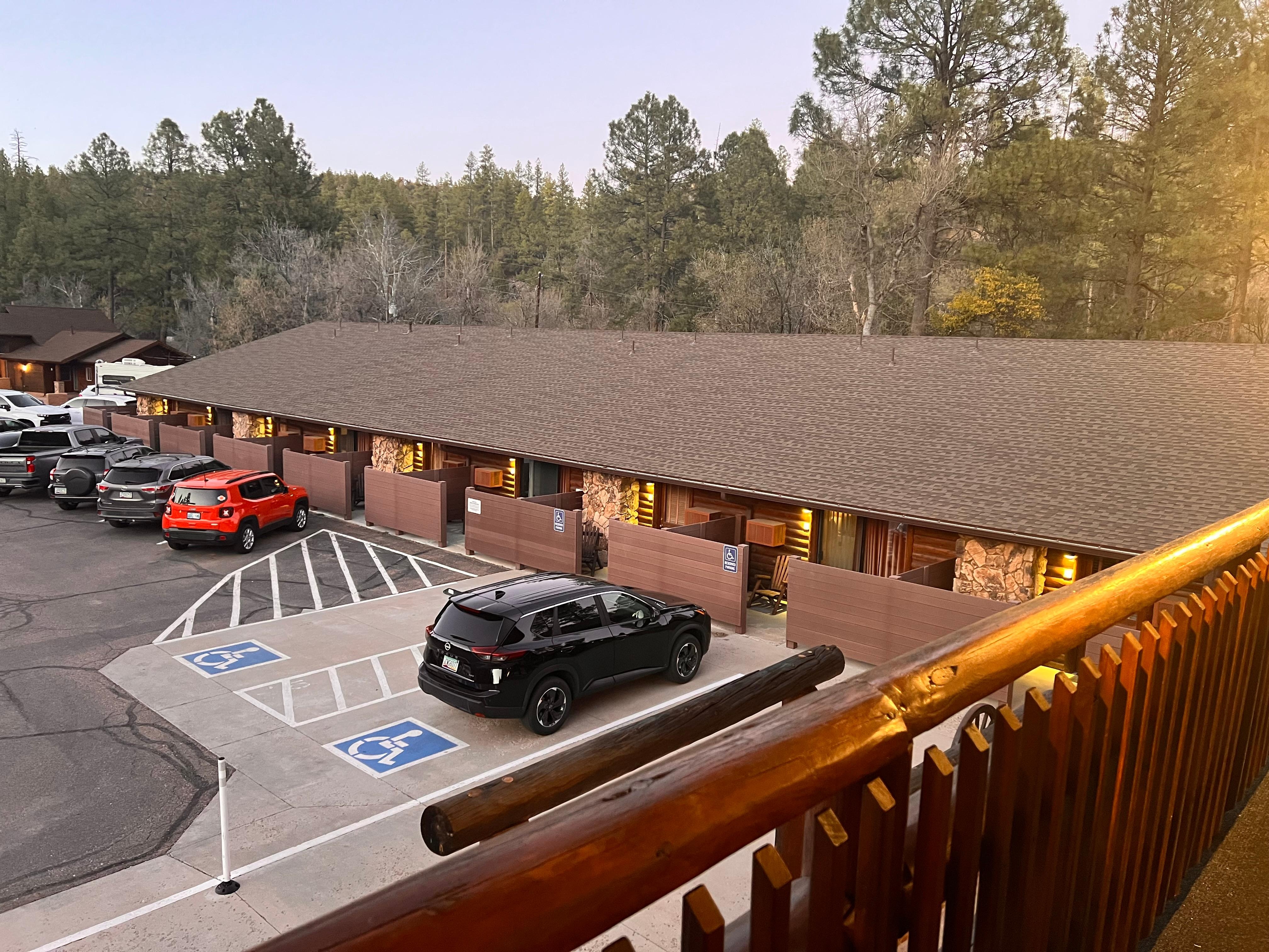 View from lodge balcony