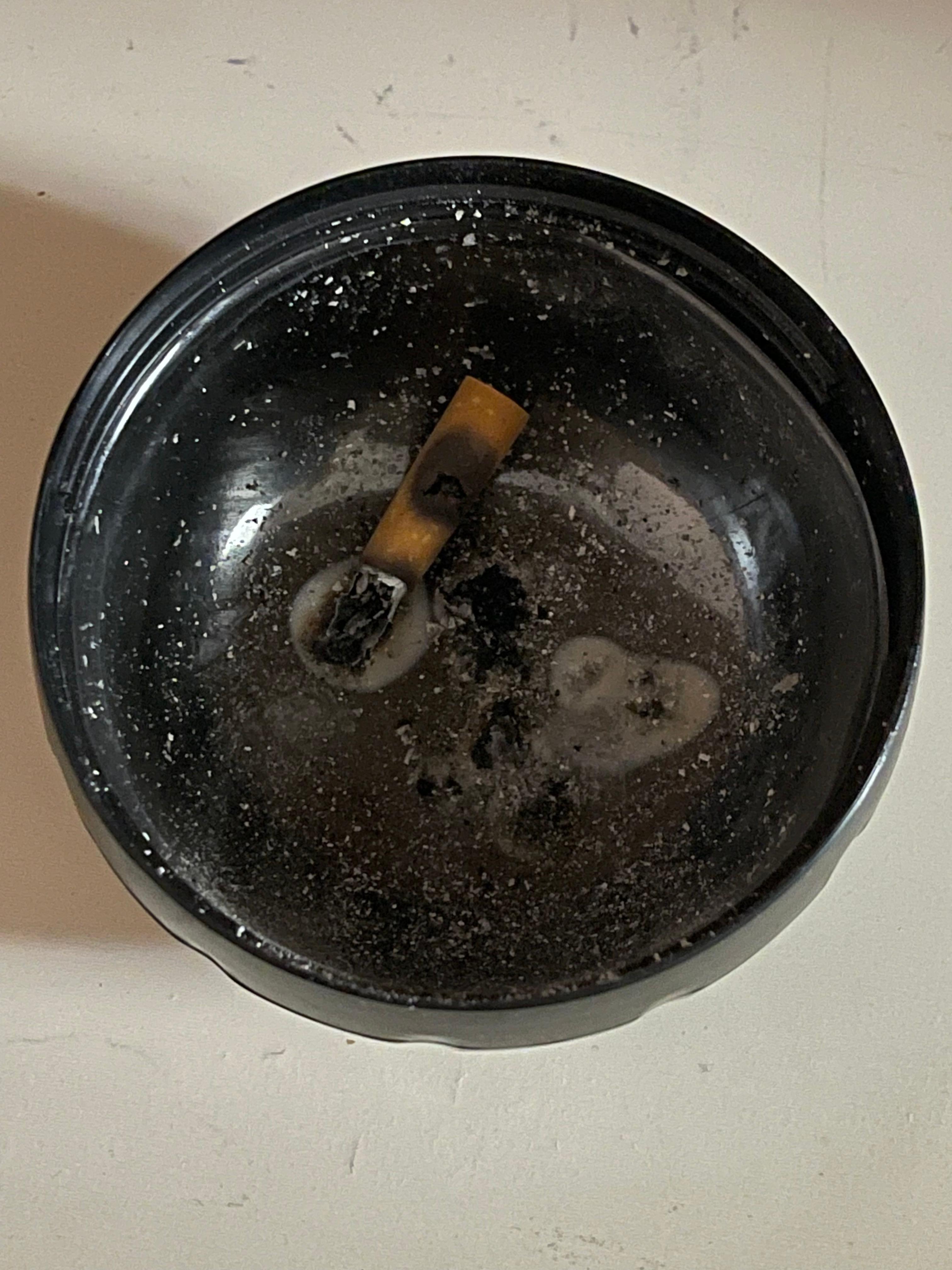 What I found on the drawer which made it smell like cigarettes. 