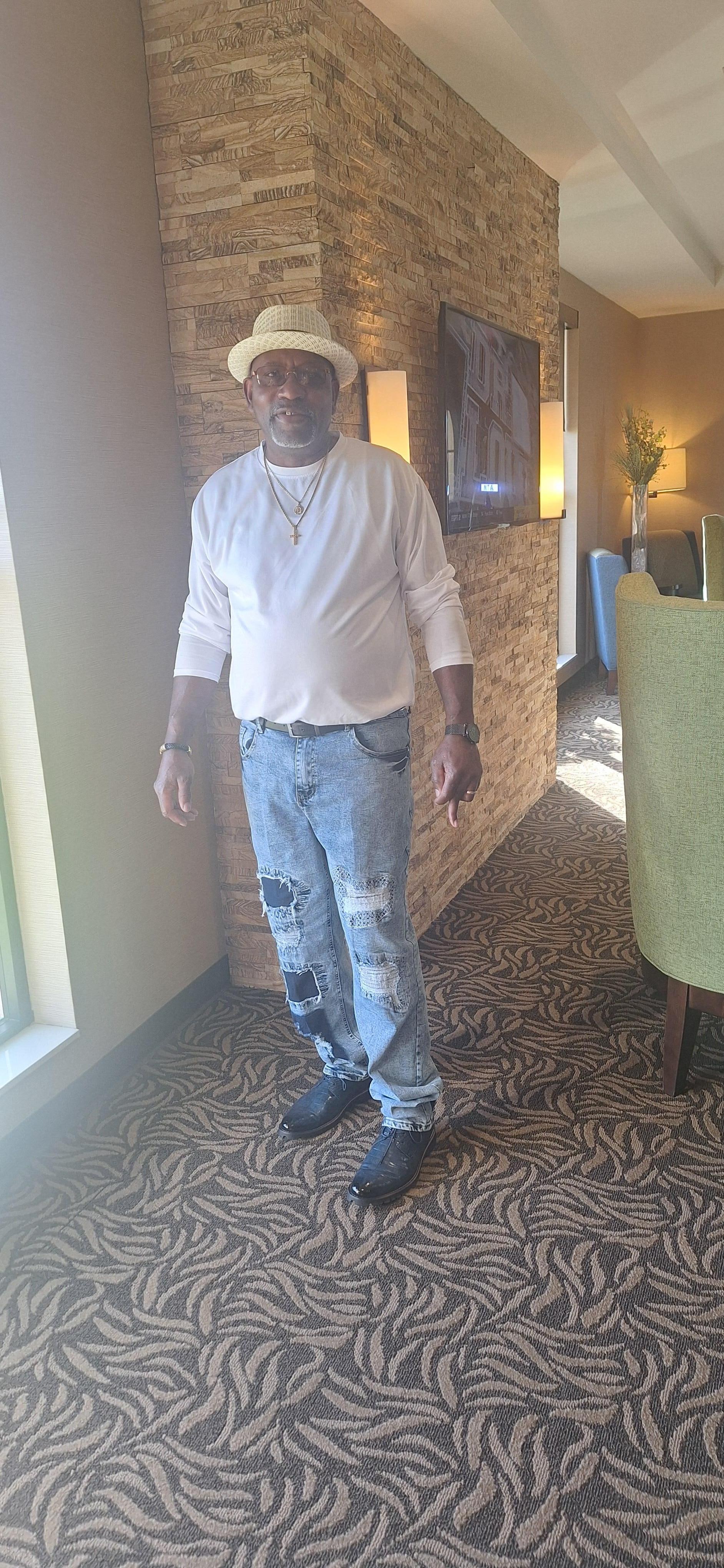 My husband always accompany me on these trips.