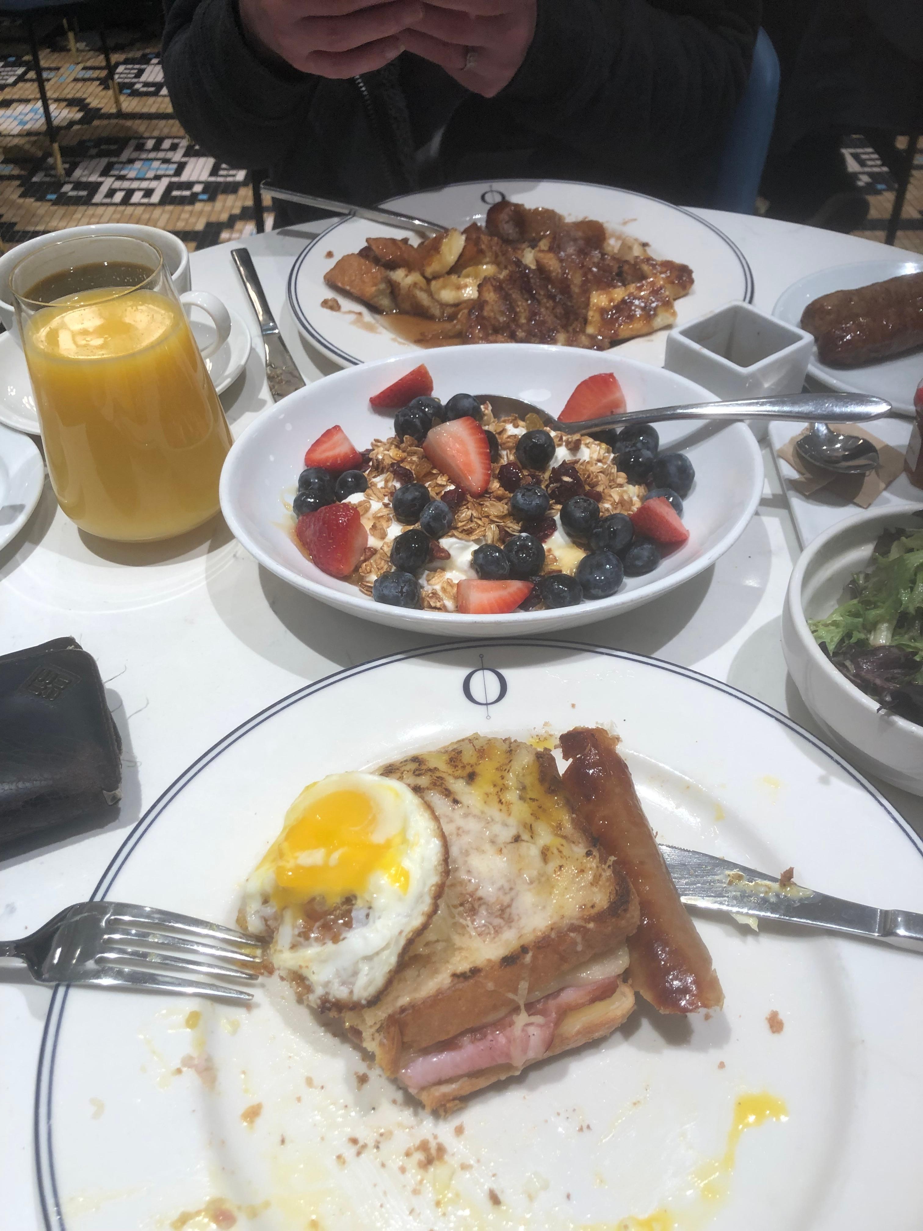 Breakfast was superb 