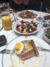 Breakfast was superb