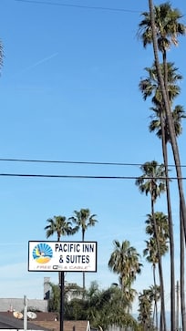 Outdoors description signage from the street