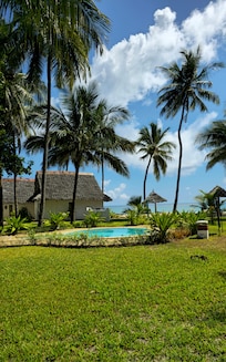 Skinny dipping pool besides beach front rooms
