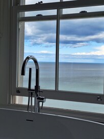 The morning view laid in bed