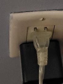 Most outlets didn’t hold plugs making the lamps flicker