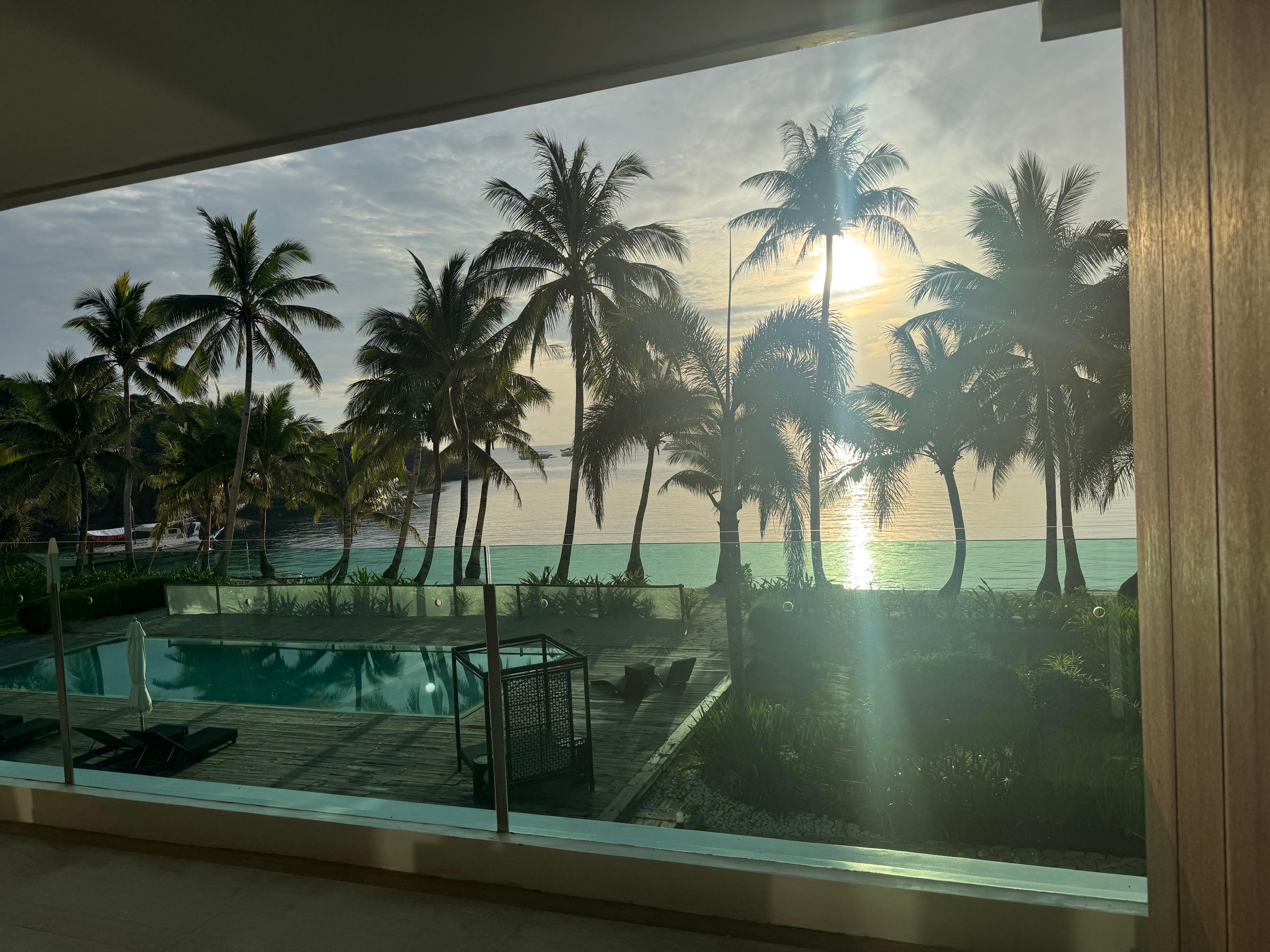The view from our spacious veranda.