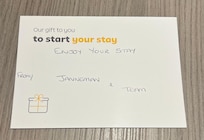 Little gift they left for us. Thank you so much, really appreciate it.