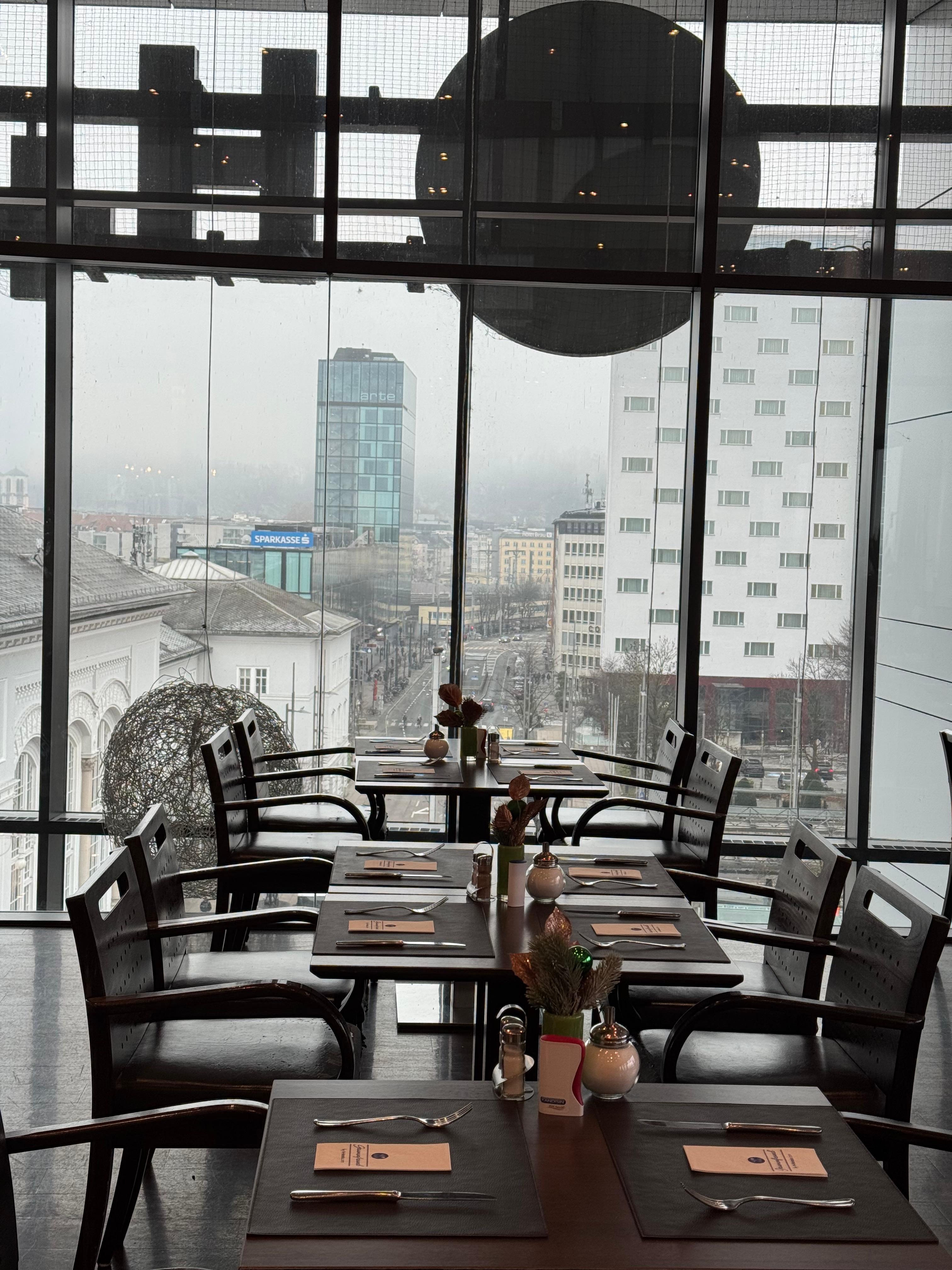 Vista do café da manhã 