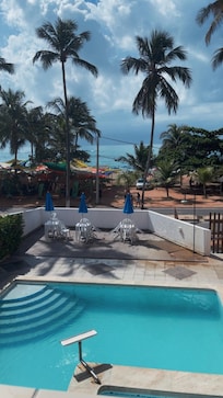 Vista do restaurante do hotel