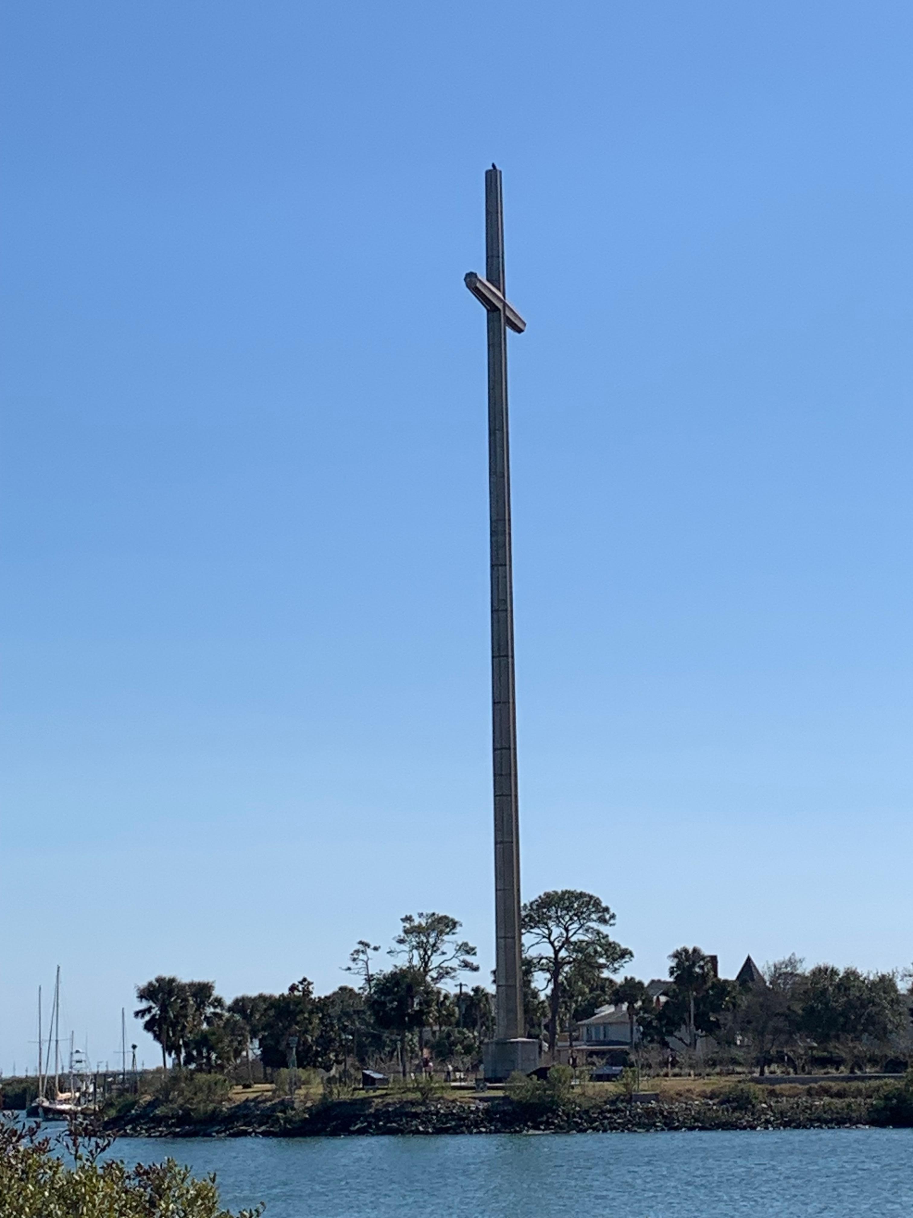 Lady La Leche next to the Fountain of Youth 