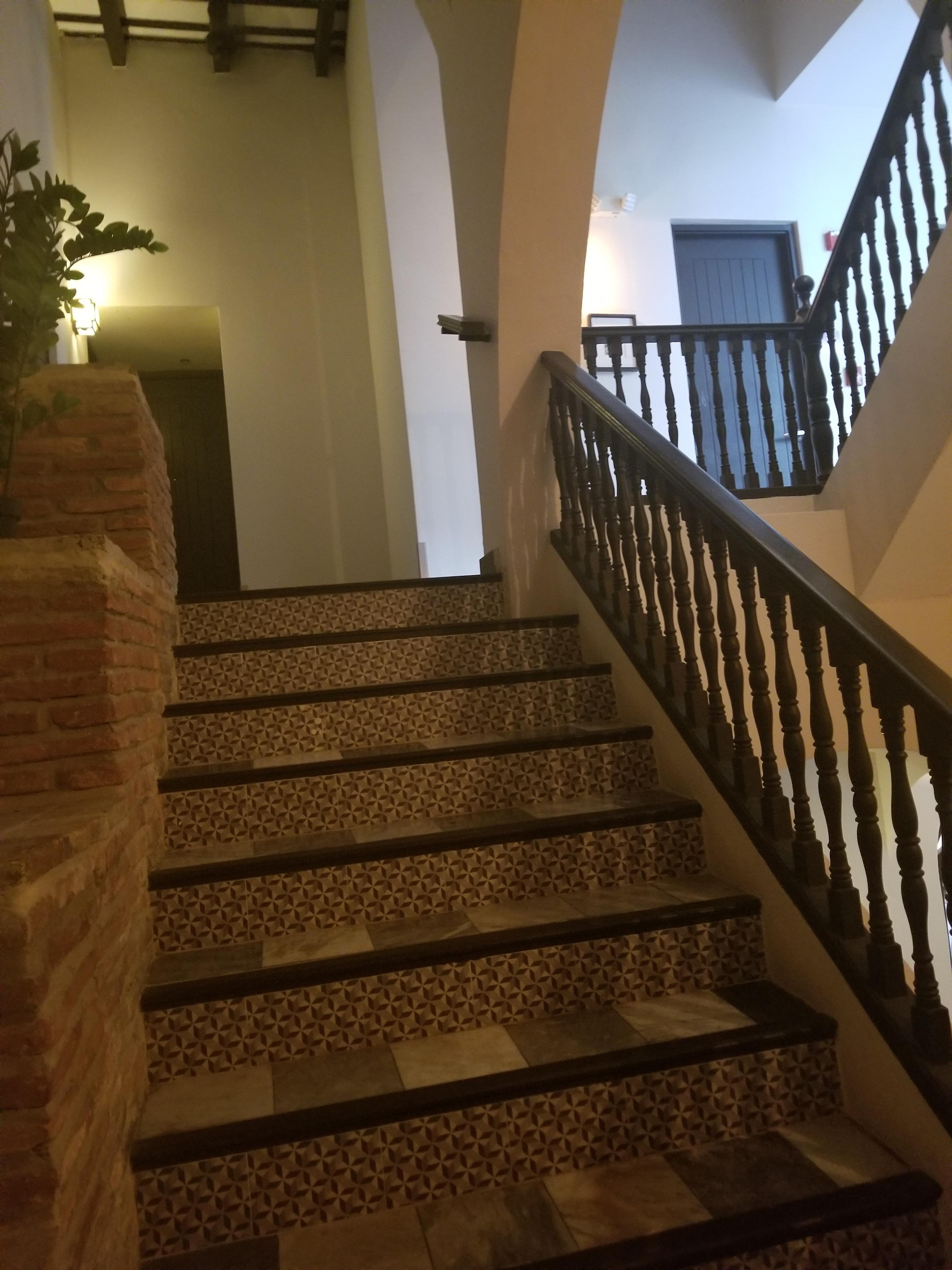 Beautiful stairwell to my room.