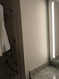 Plenty of wall.space for hooks