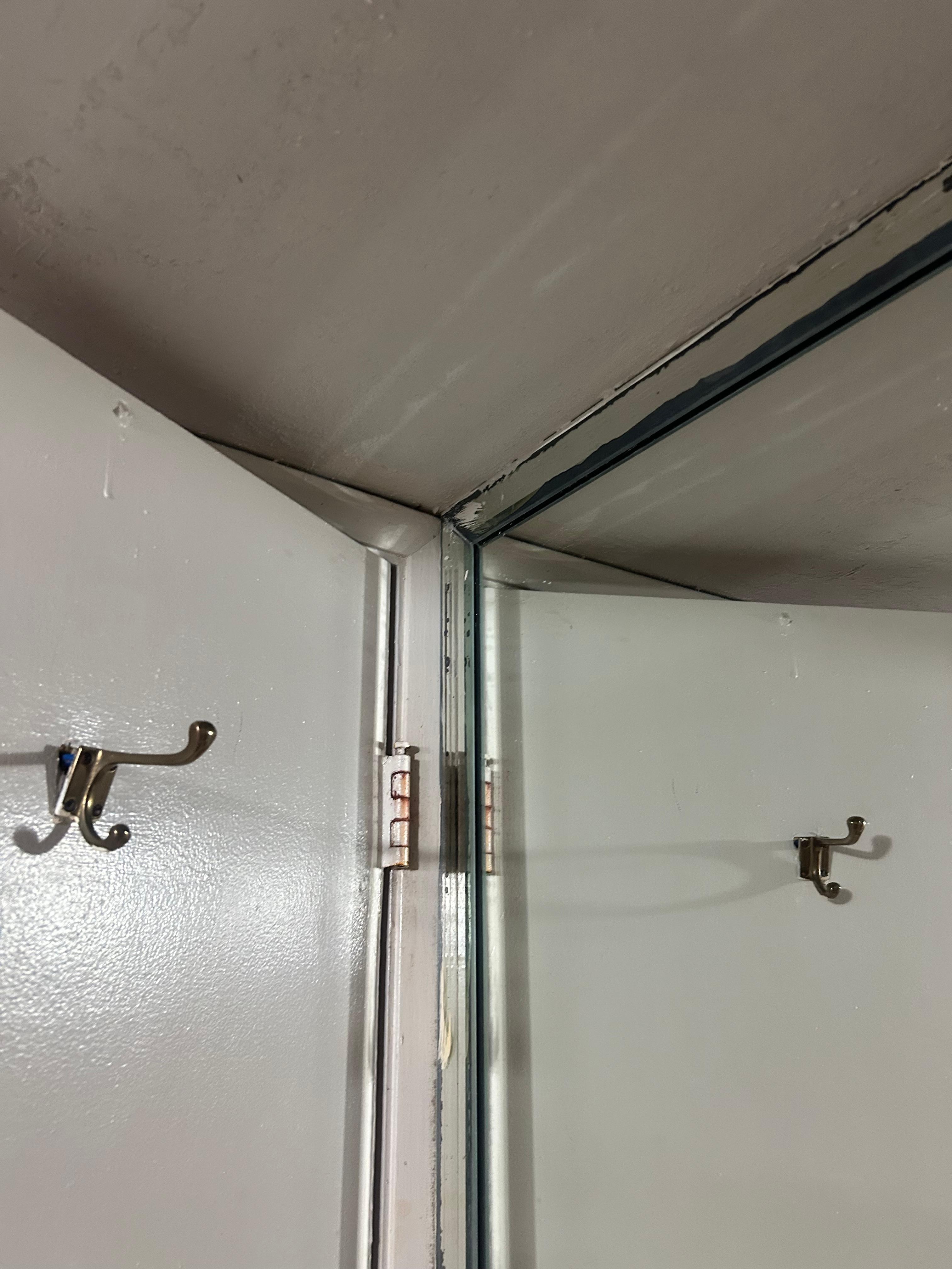 Broken hanger for towels 