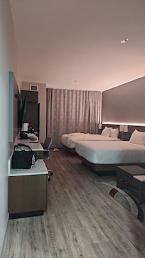 Modern, clean and spacious rooms. Beds are comfortable. Housekeeping available regularly.