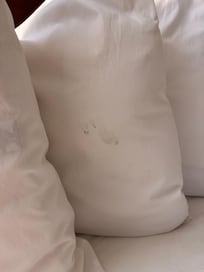 Stained pillows
