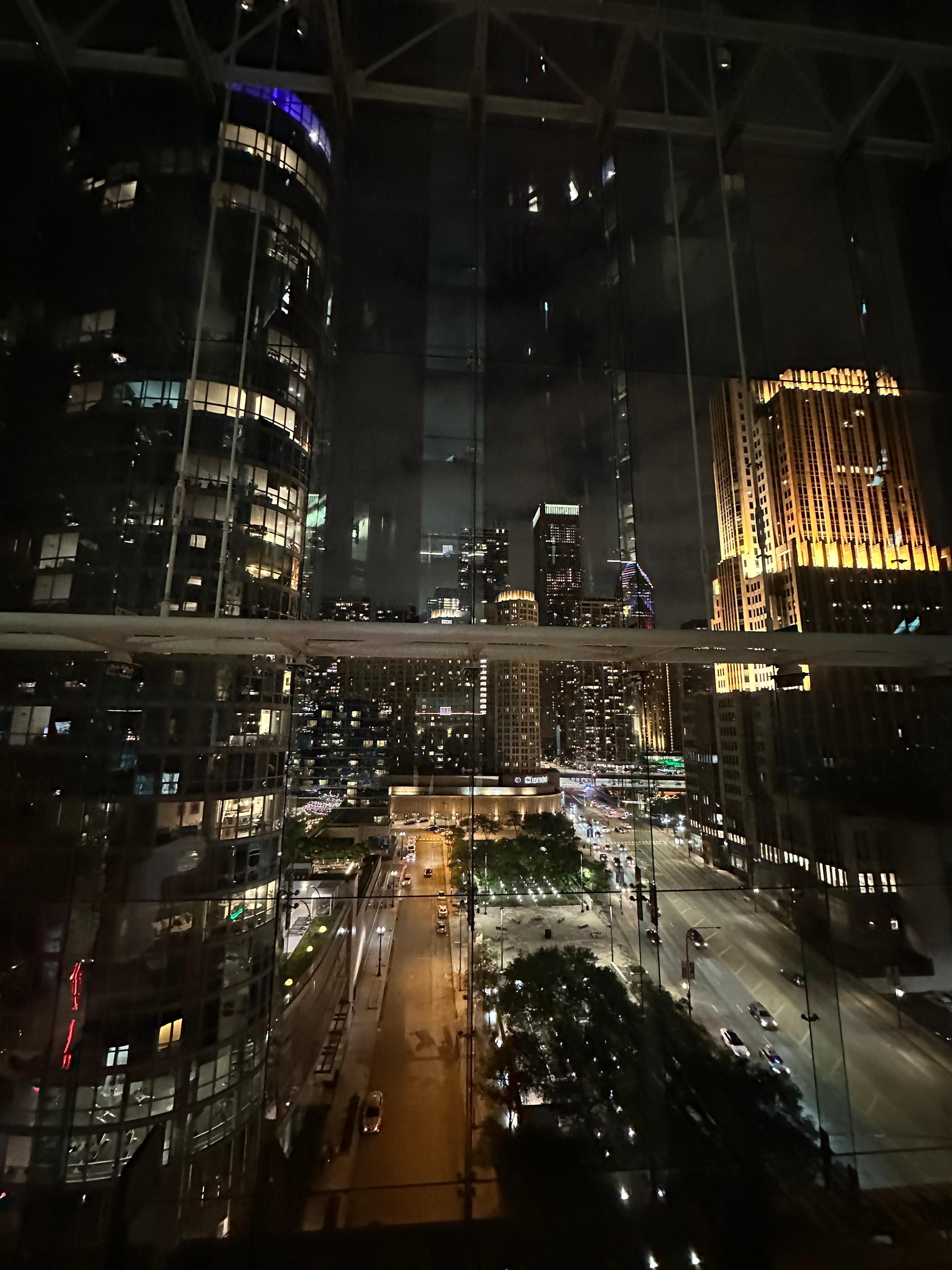 View by elevator at front of the hotel.