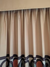 Holes in curtain