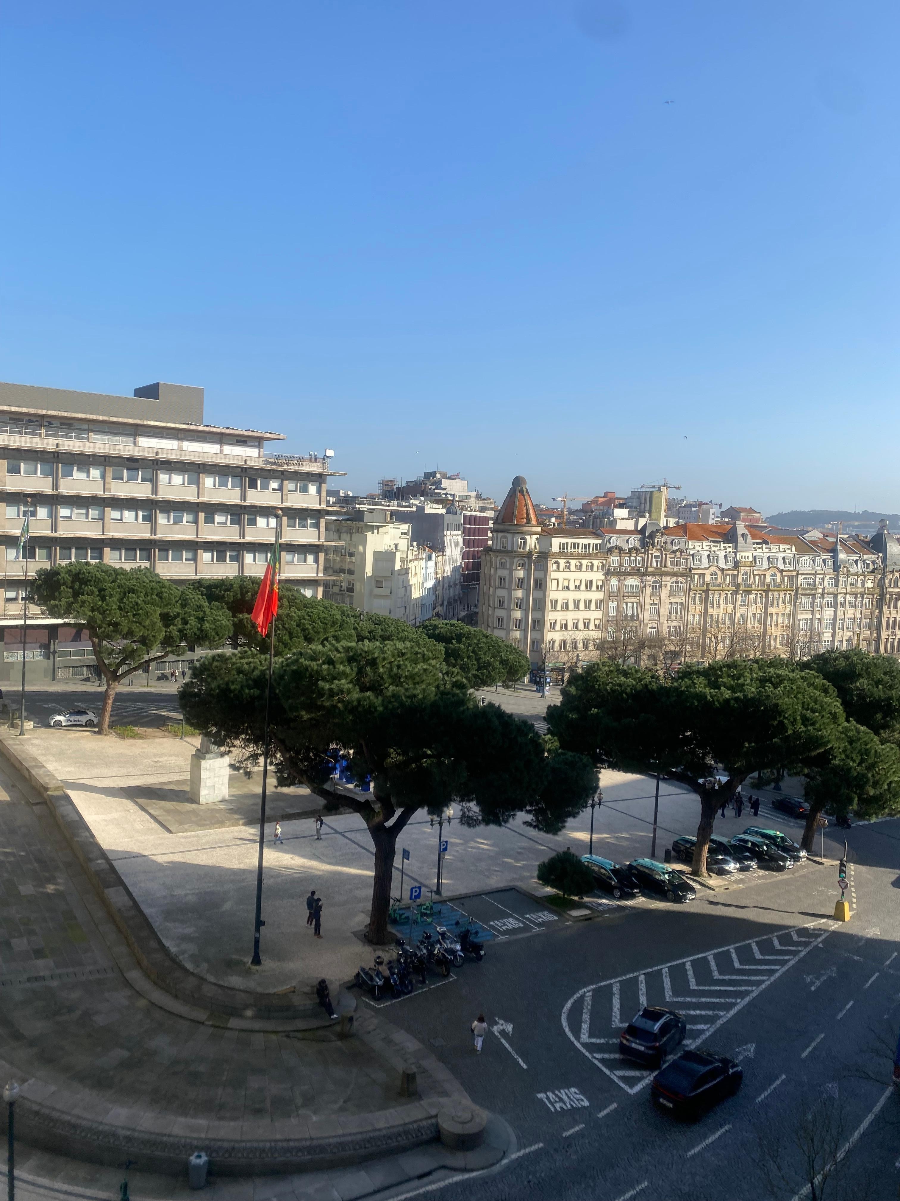 View from the balcony. 