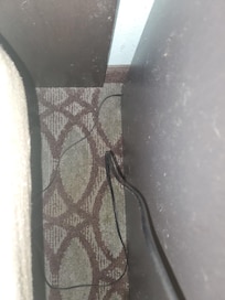 Non-vacuumed/non-dusted area