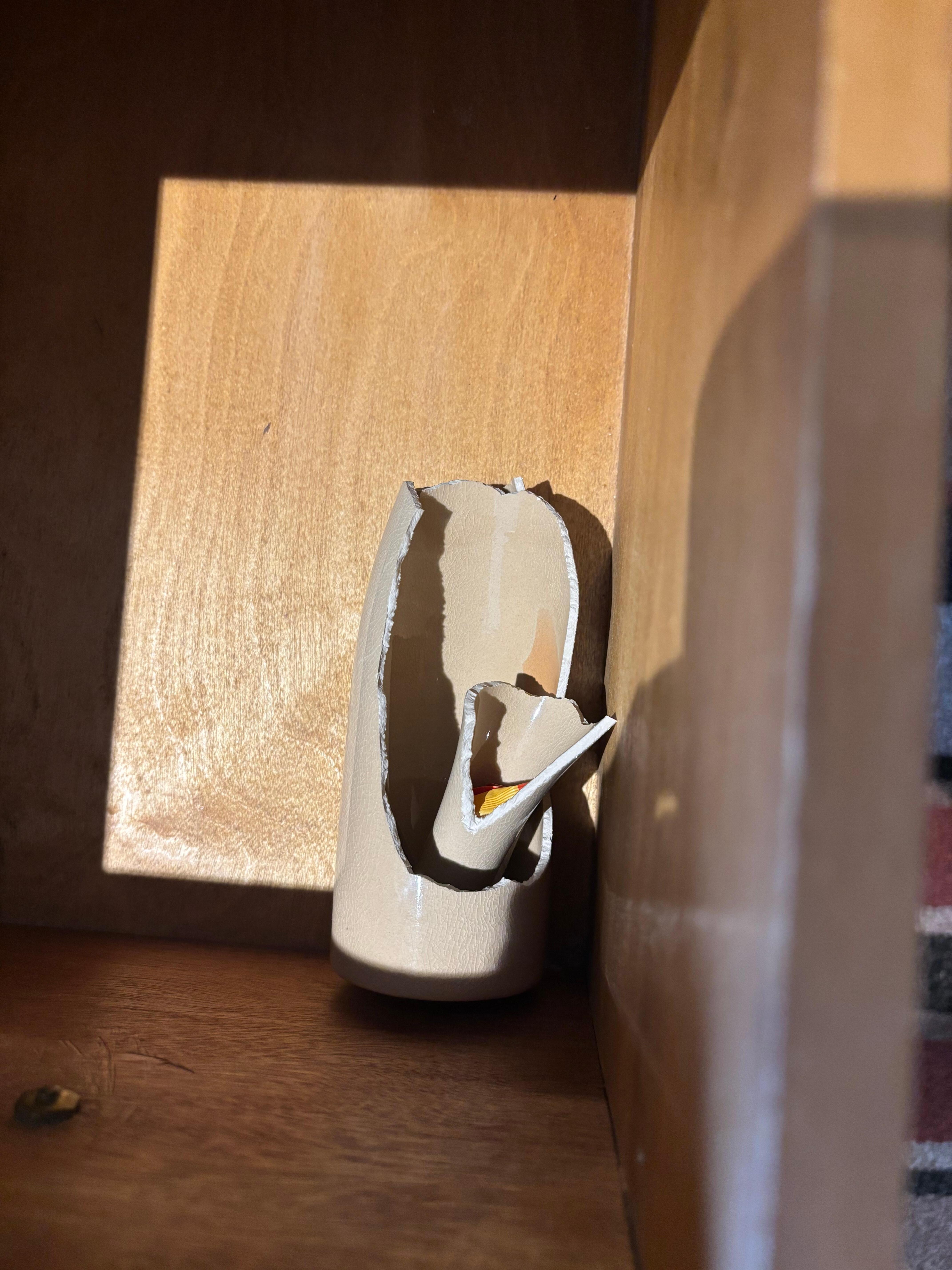Broken vase/ornament in drawer