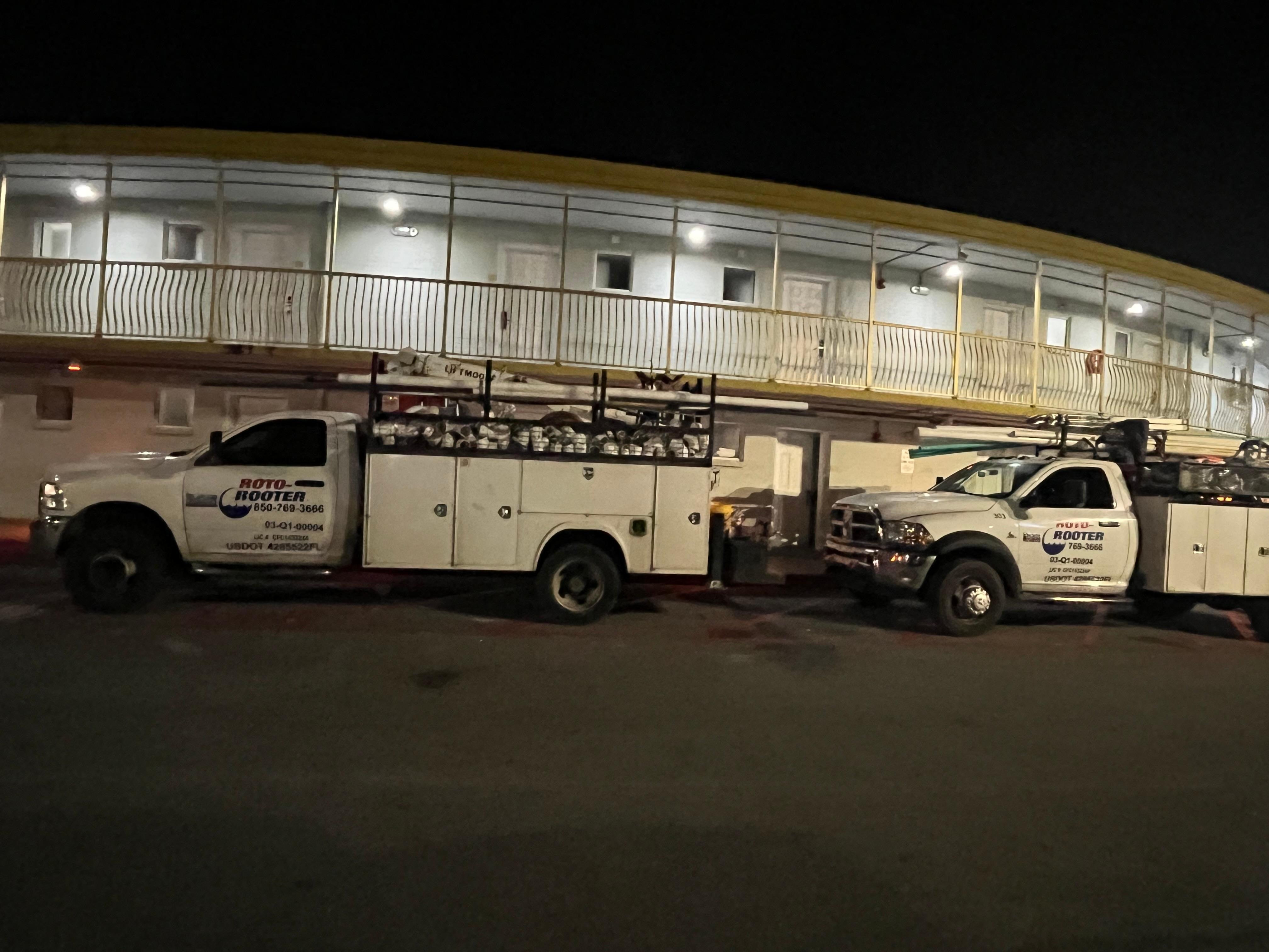 This is Roto-Rooter at 11 o’clock at night