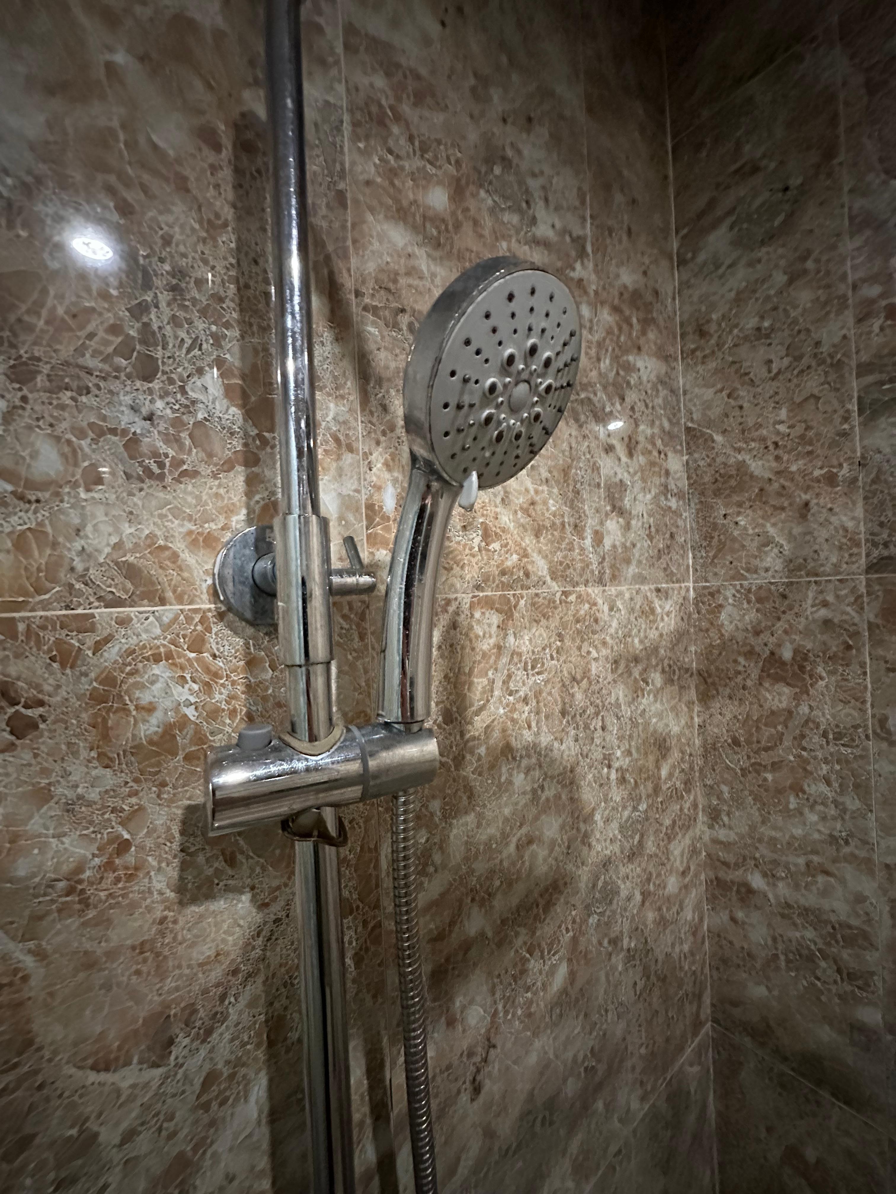 Shower head old and took a long time for water to get hot