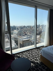 We are here at the 25th floor with front view of Gangnam street