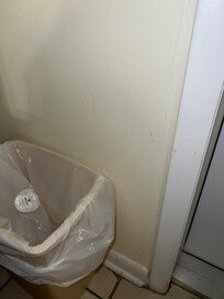 Mystery dried liquid on the wall