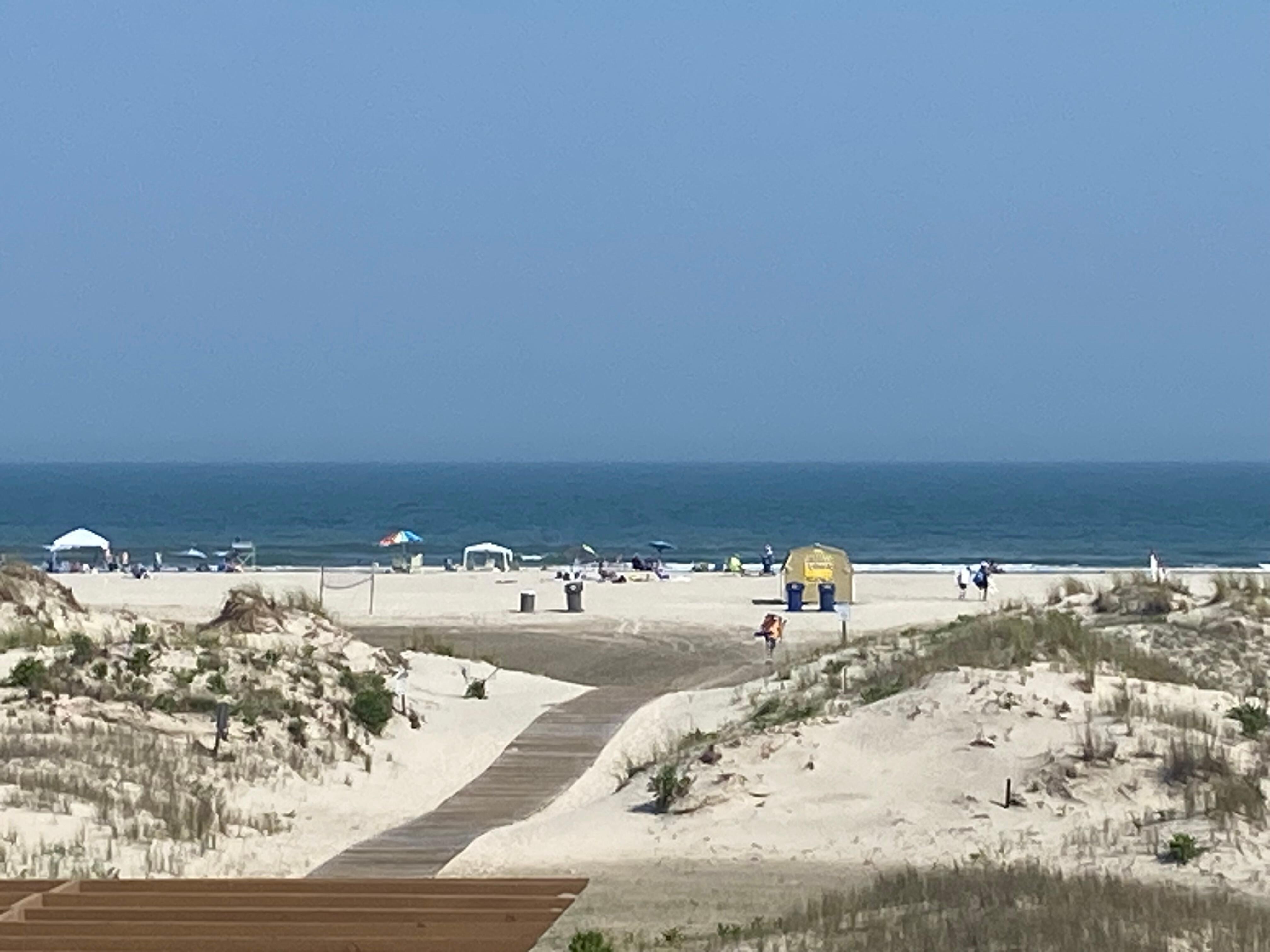 From our floor to the beach
