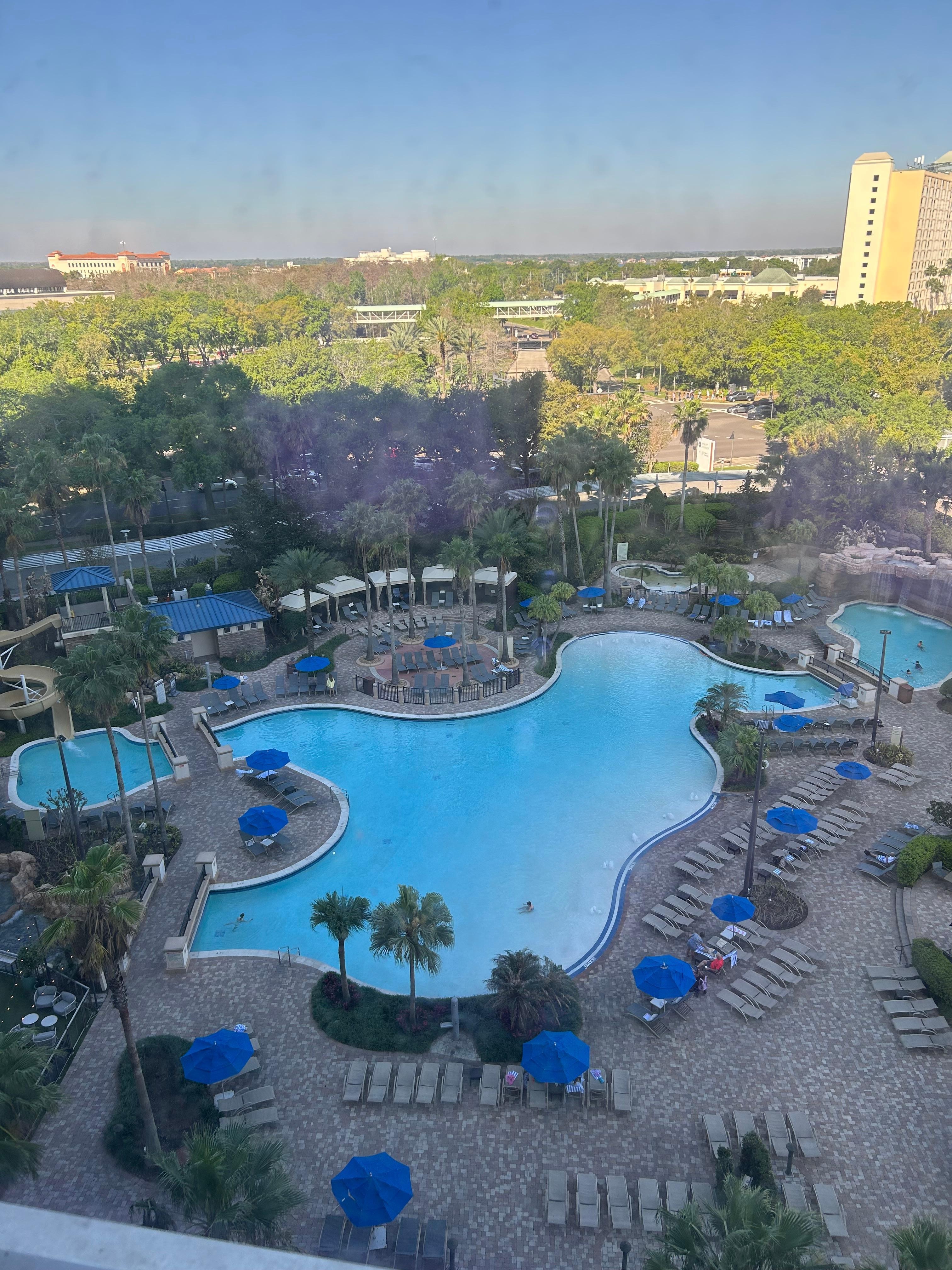Pool view from our room. 