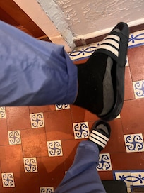 Wet clothes from toilet leak