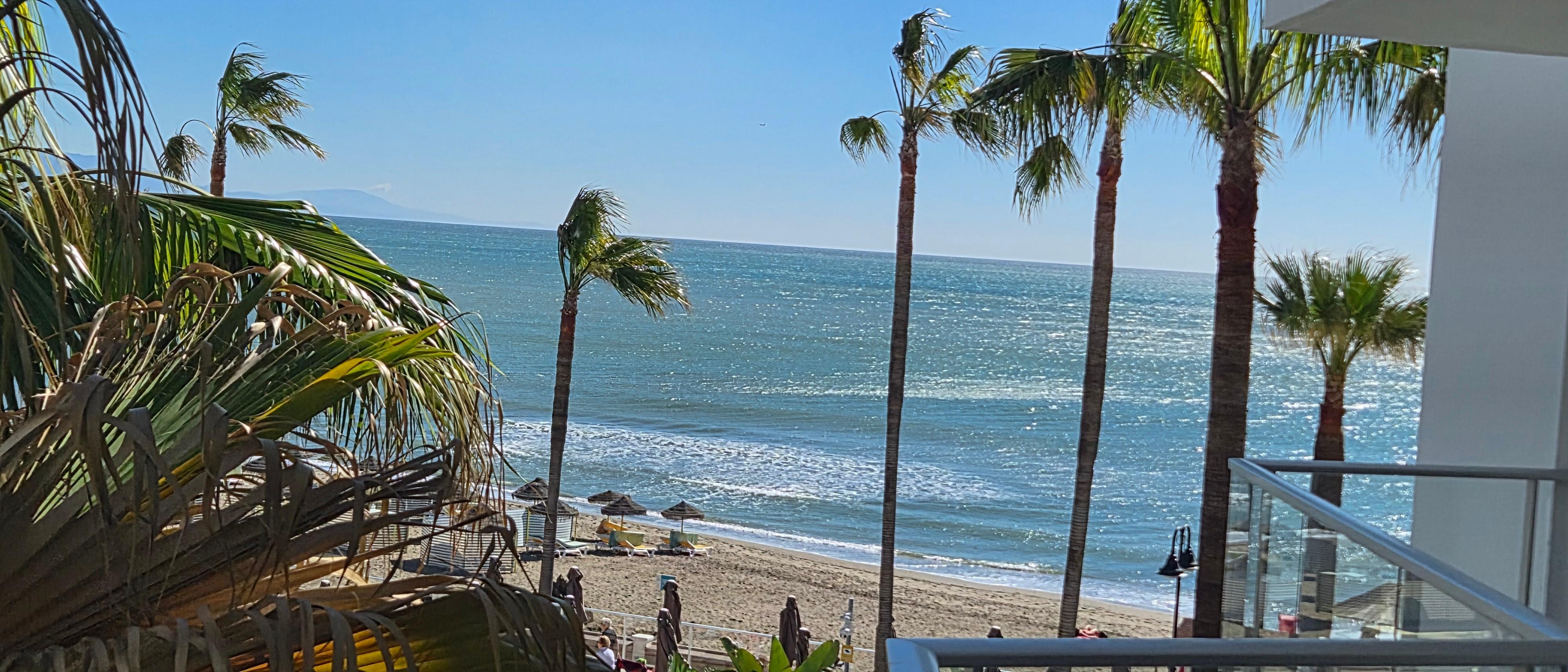 Very short walk to the beach from the pool area