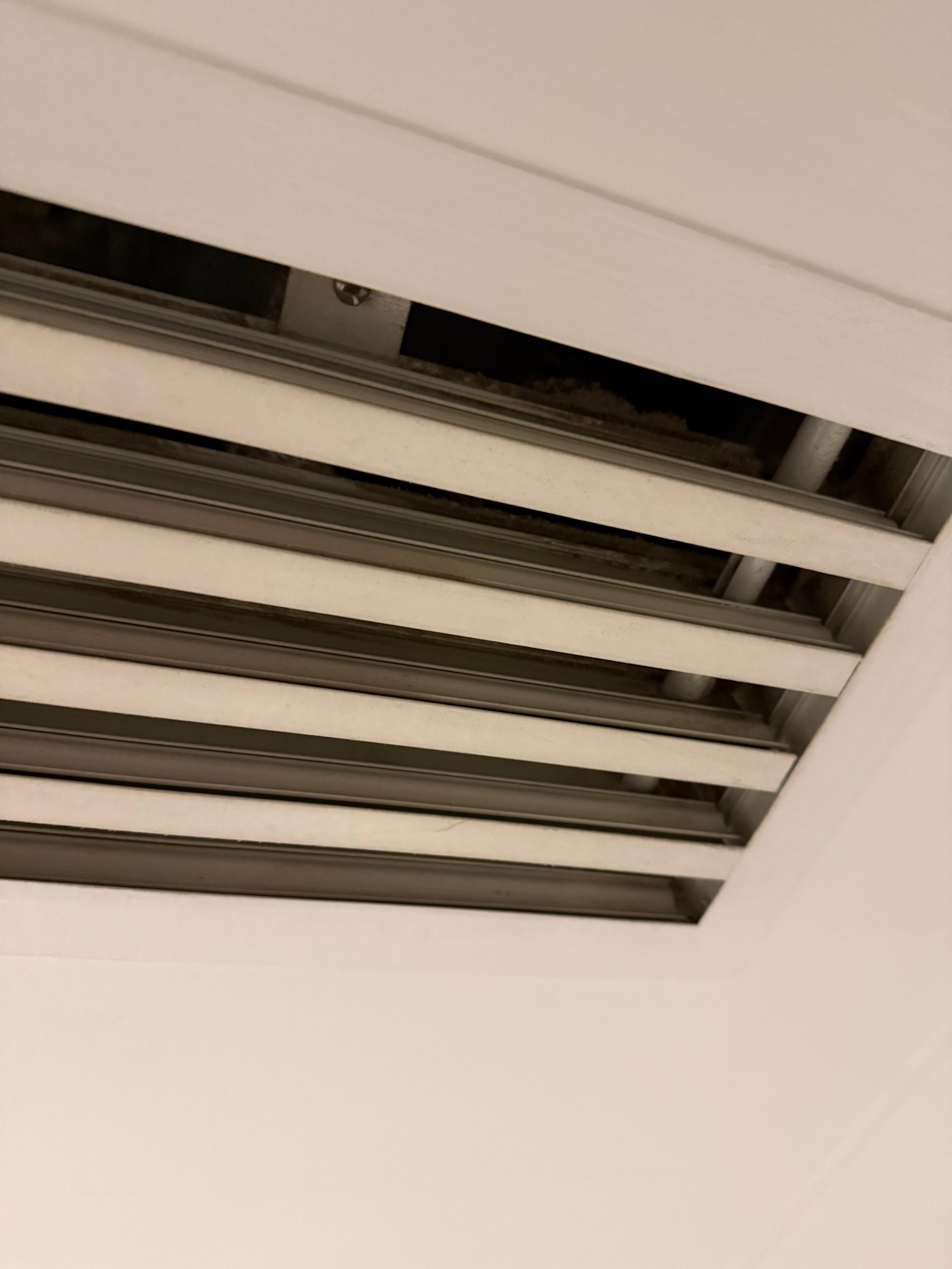 AC ducts haven’t been cleaned leading to dust build up.