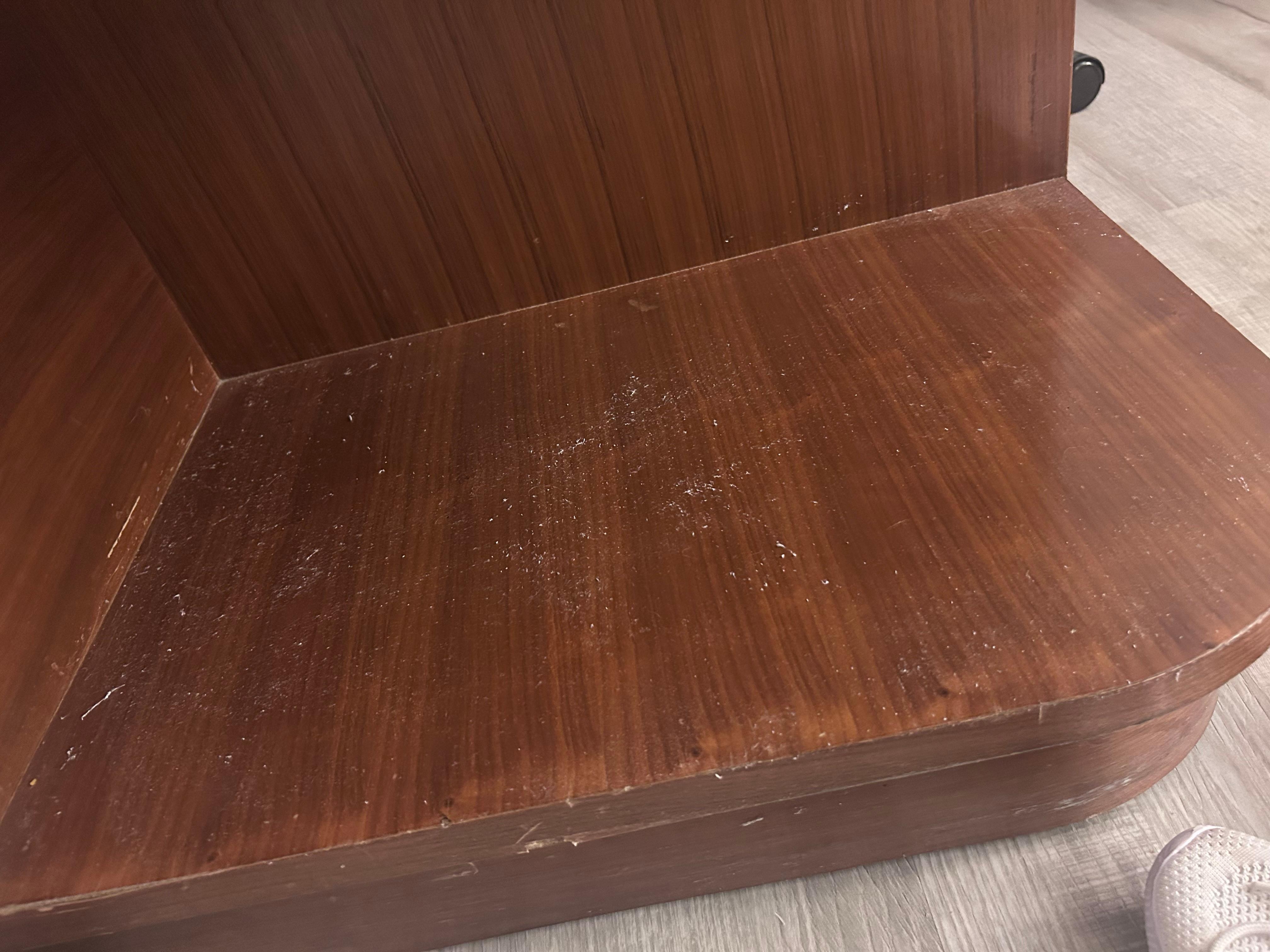 Furniture covered in dust 