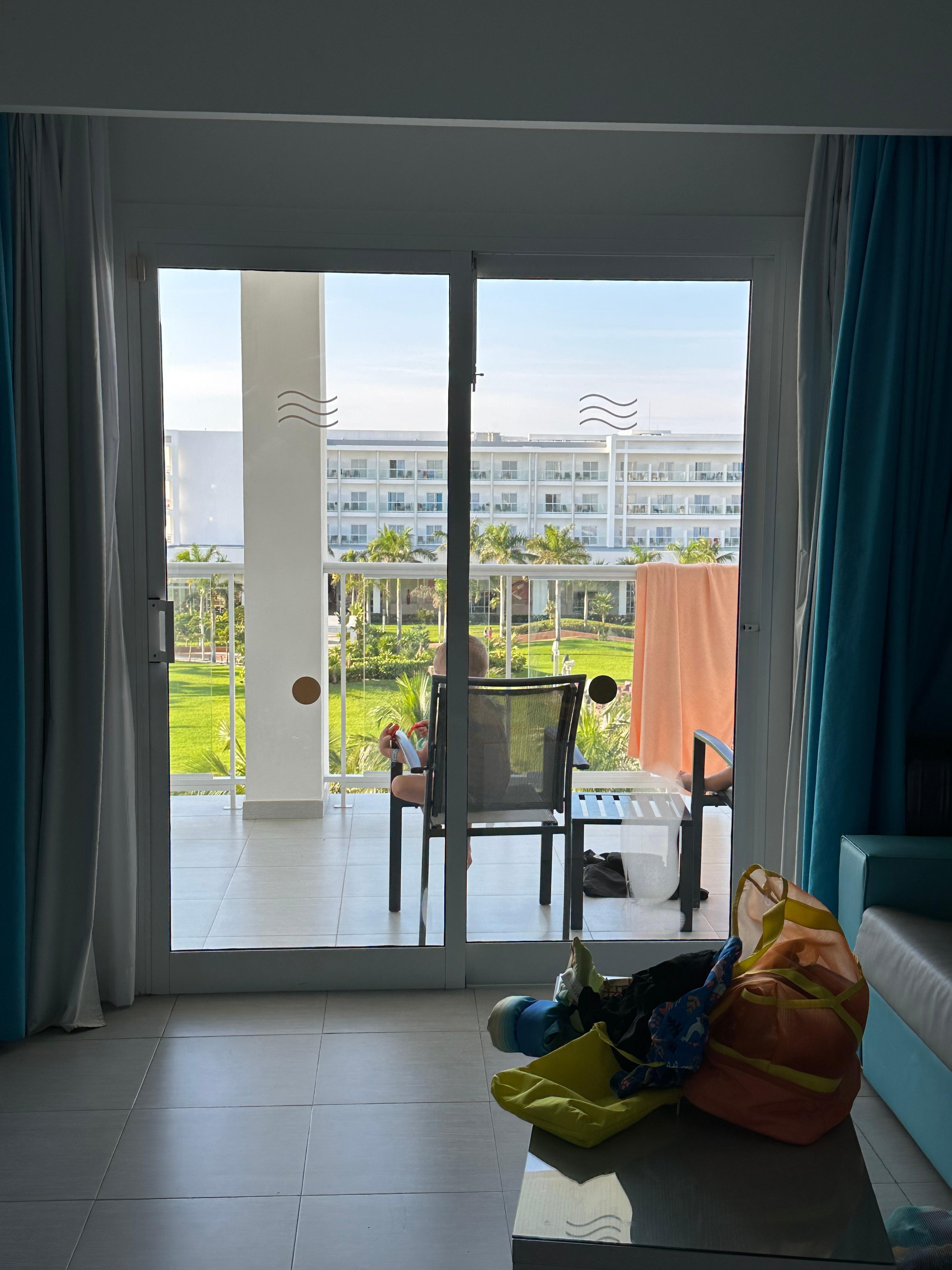 This was our “ocean view”