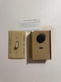 ancient furnace controls for baseboard heater