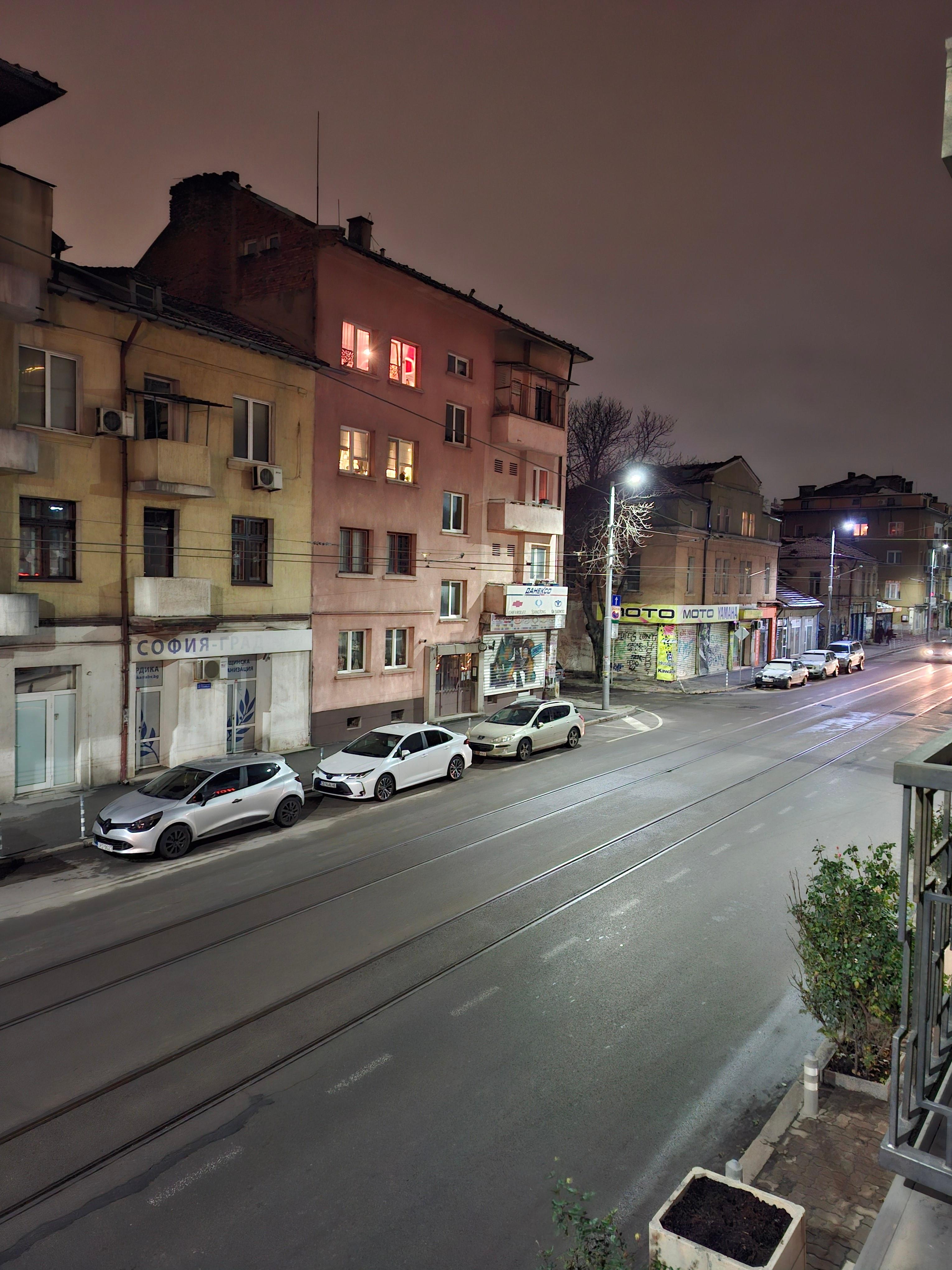 Vista da rua, a partir do quarto