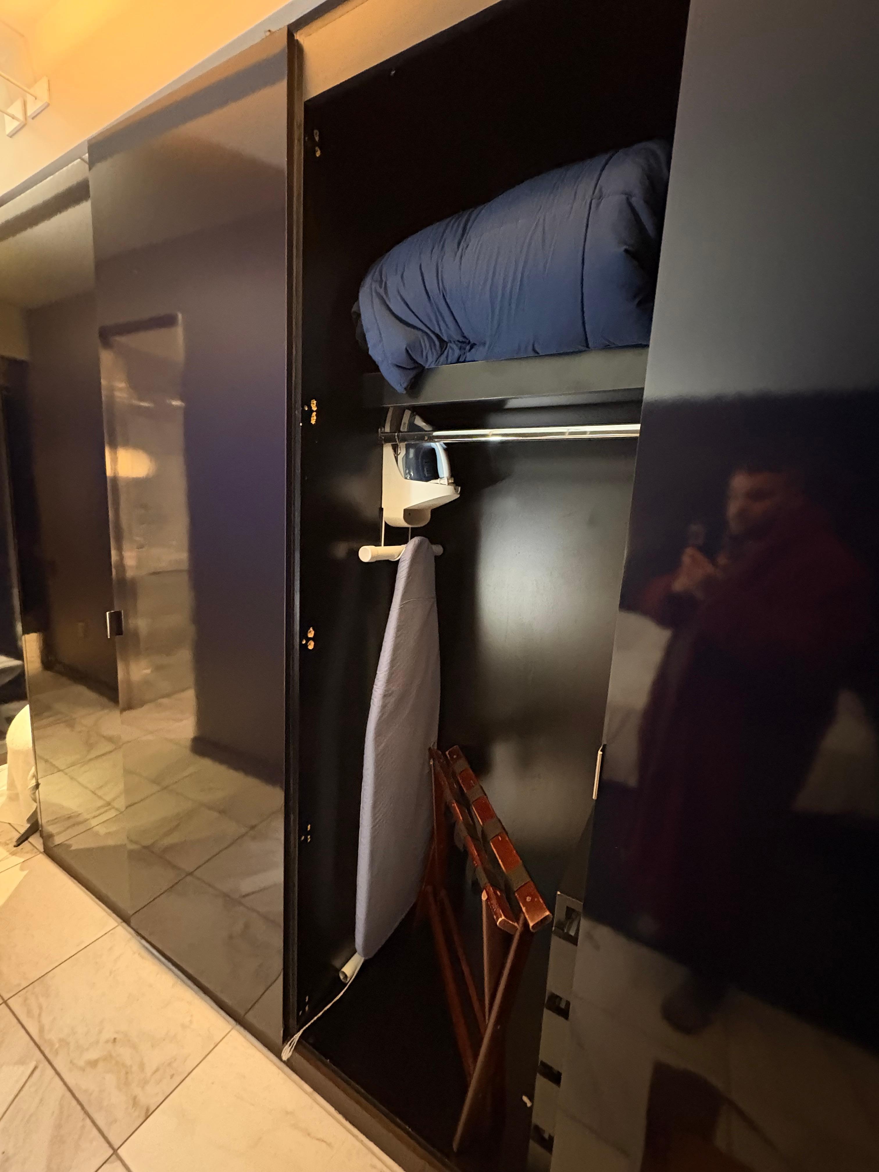 Broken/ missing closet door.  