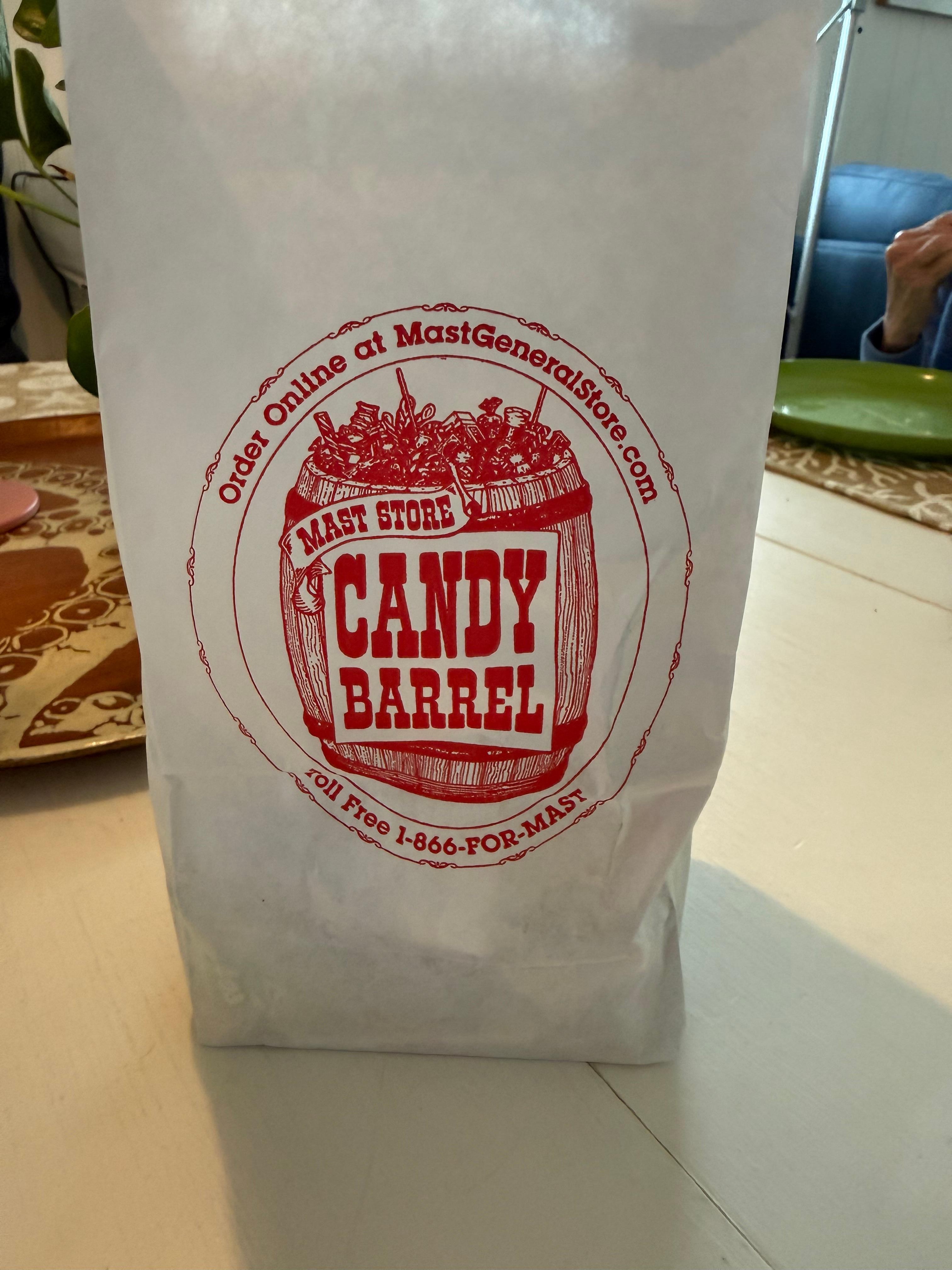 Candy from the Mast General Store is always a must!