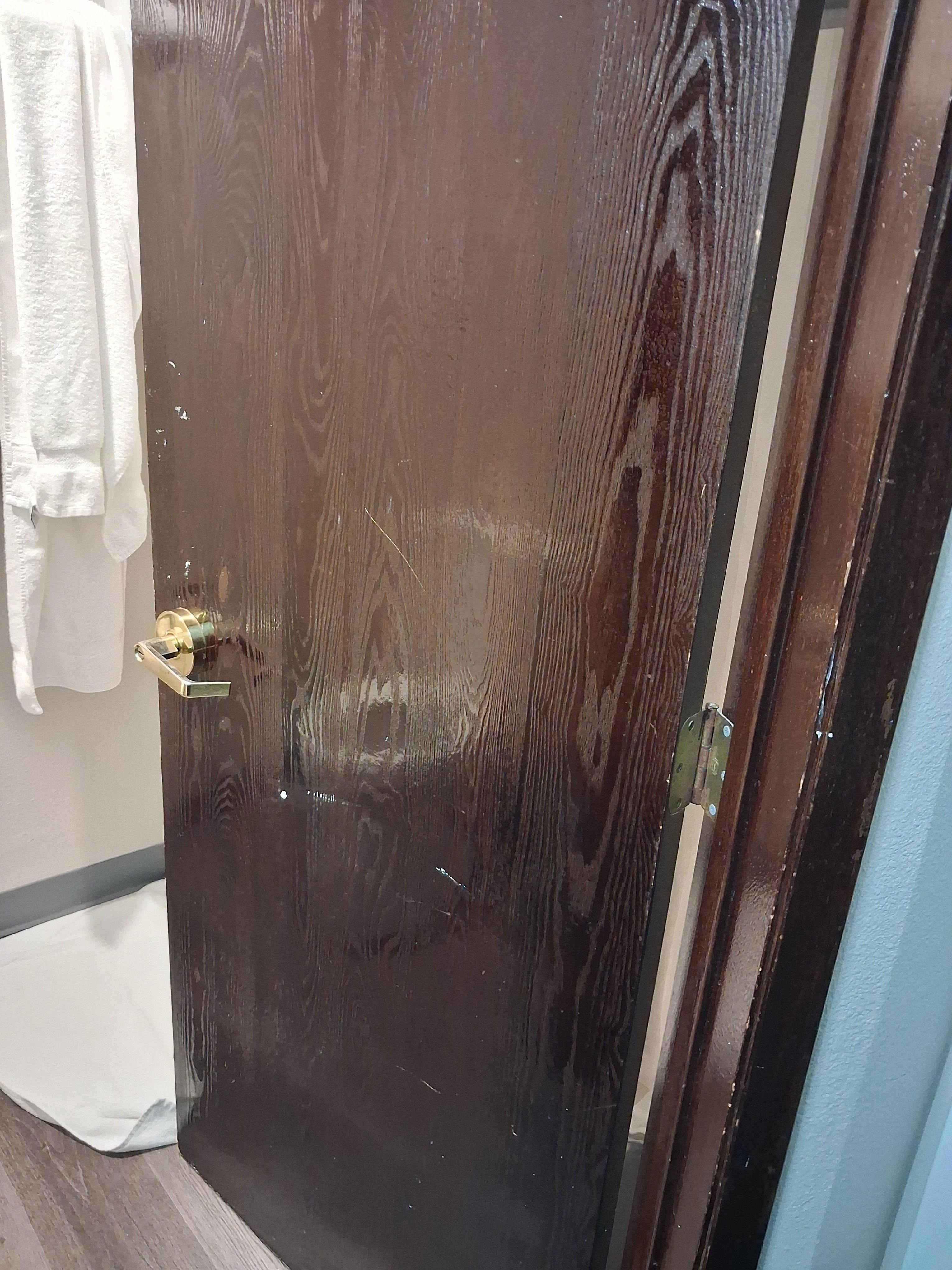 Scuffed door 