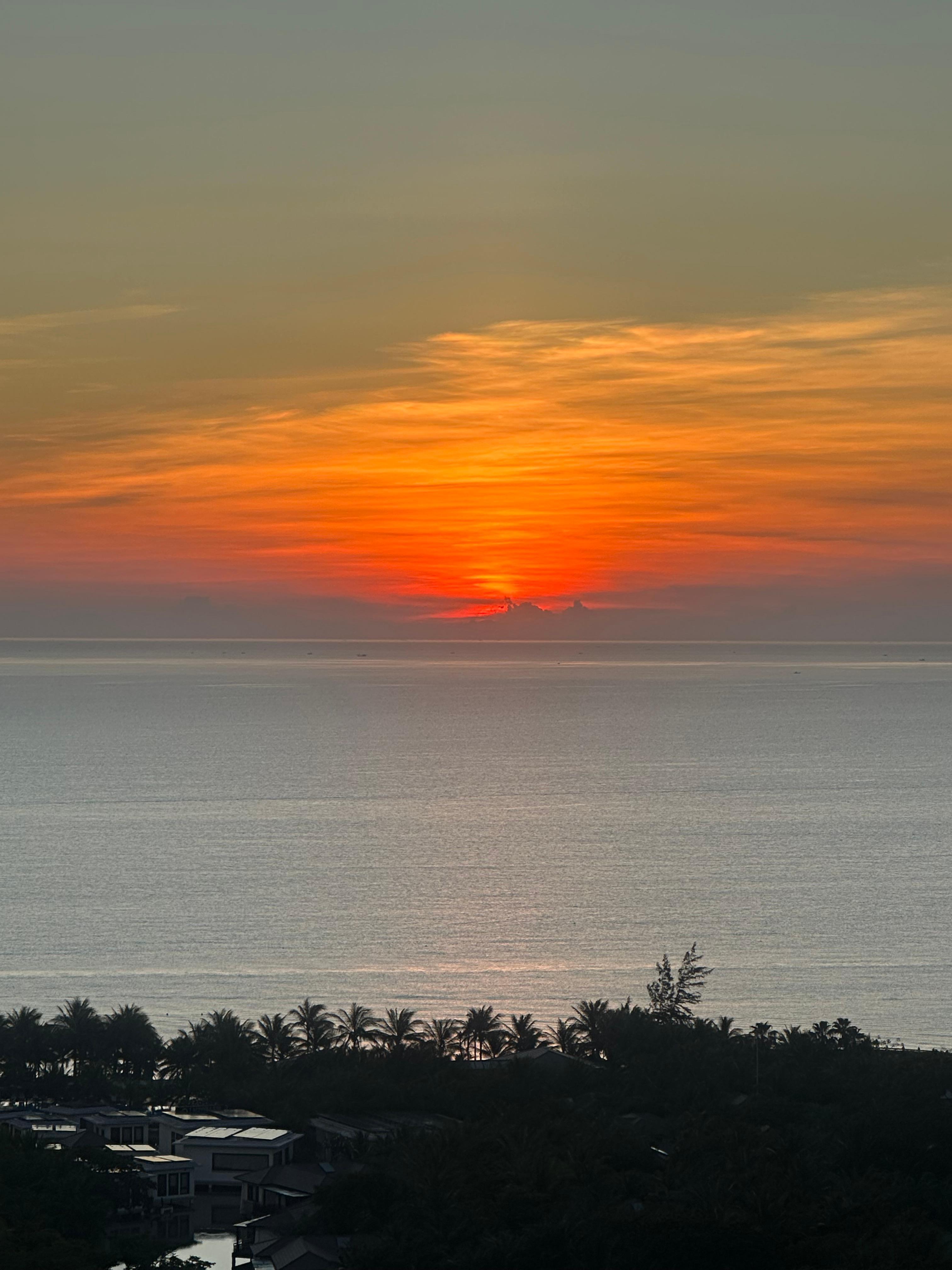 Sunrise from room balcony 